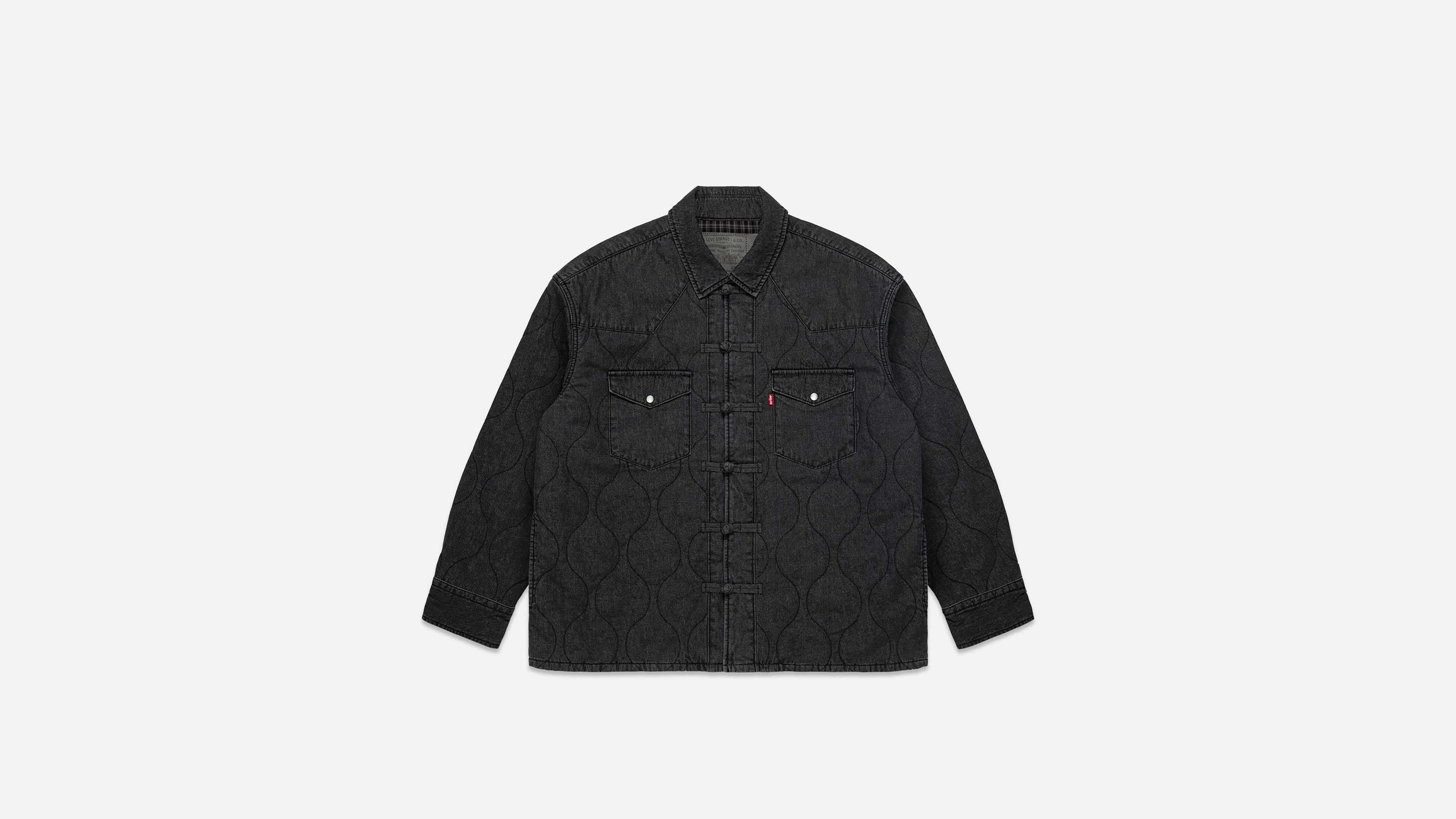Levi's® X Clot Padded Denim Western Shirt - Black | Levi's® NO