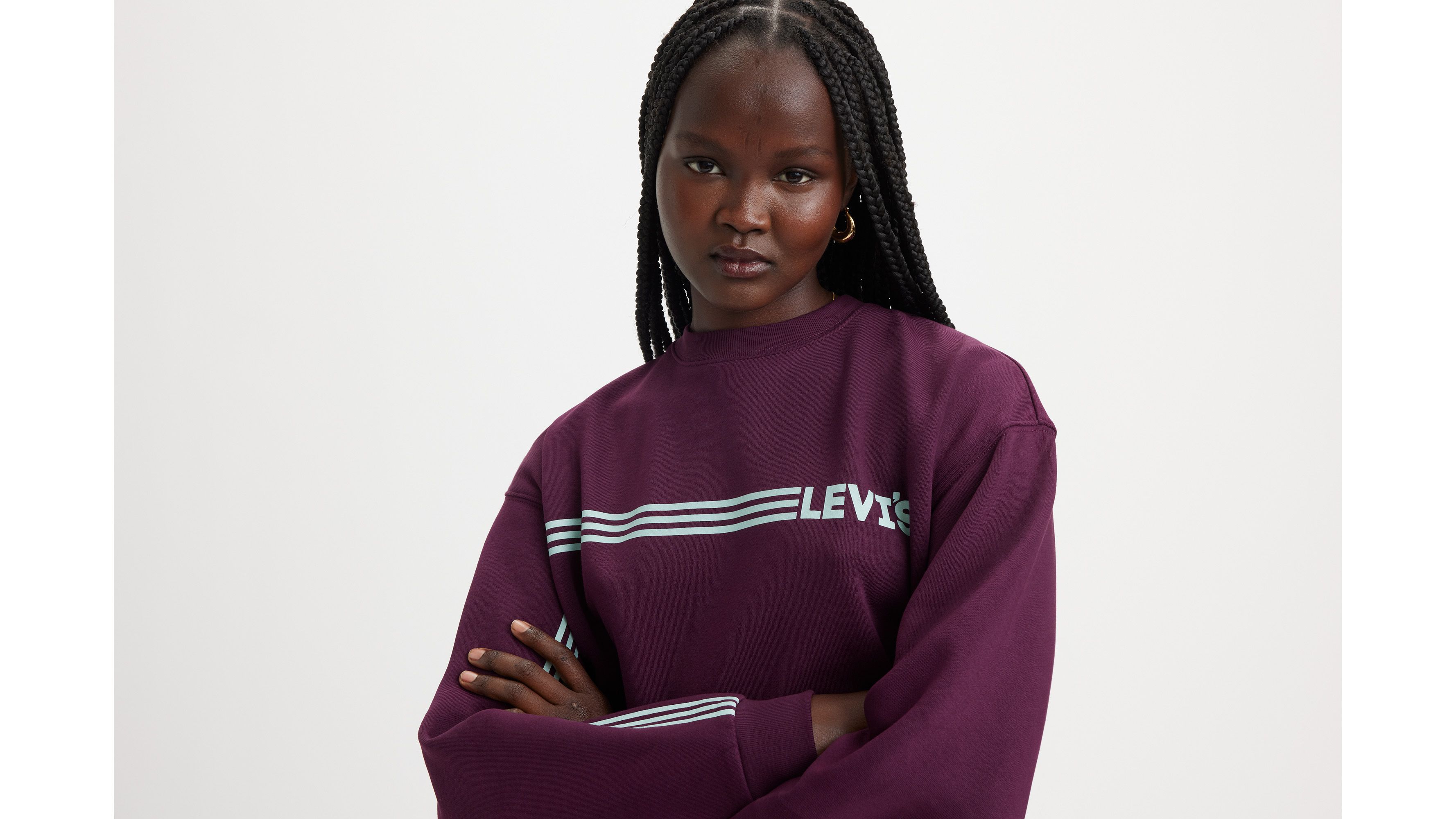 Graphic Salinas Crewneck Sweatshirt - Purple | Levi's® US