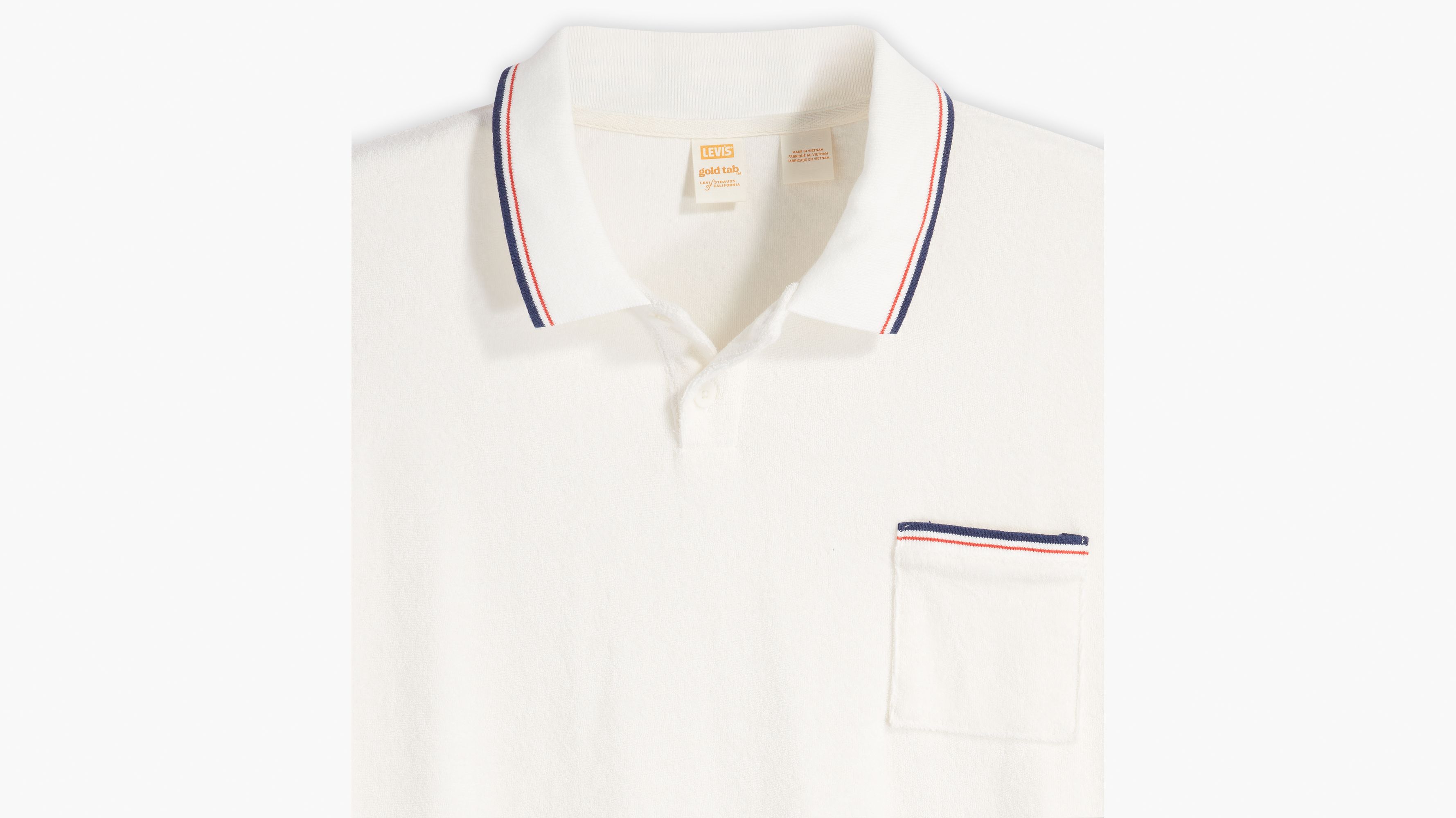 Gold Tab™ Walker Polo Shirt - White | Levi's® CA