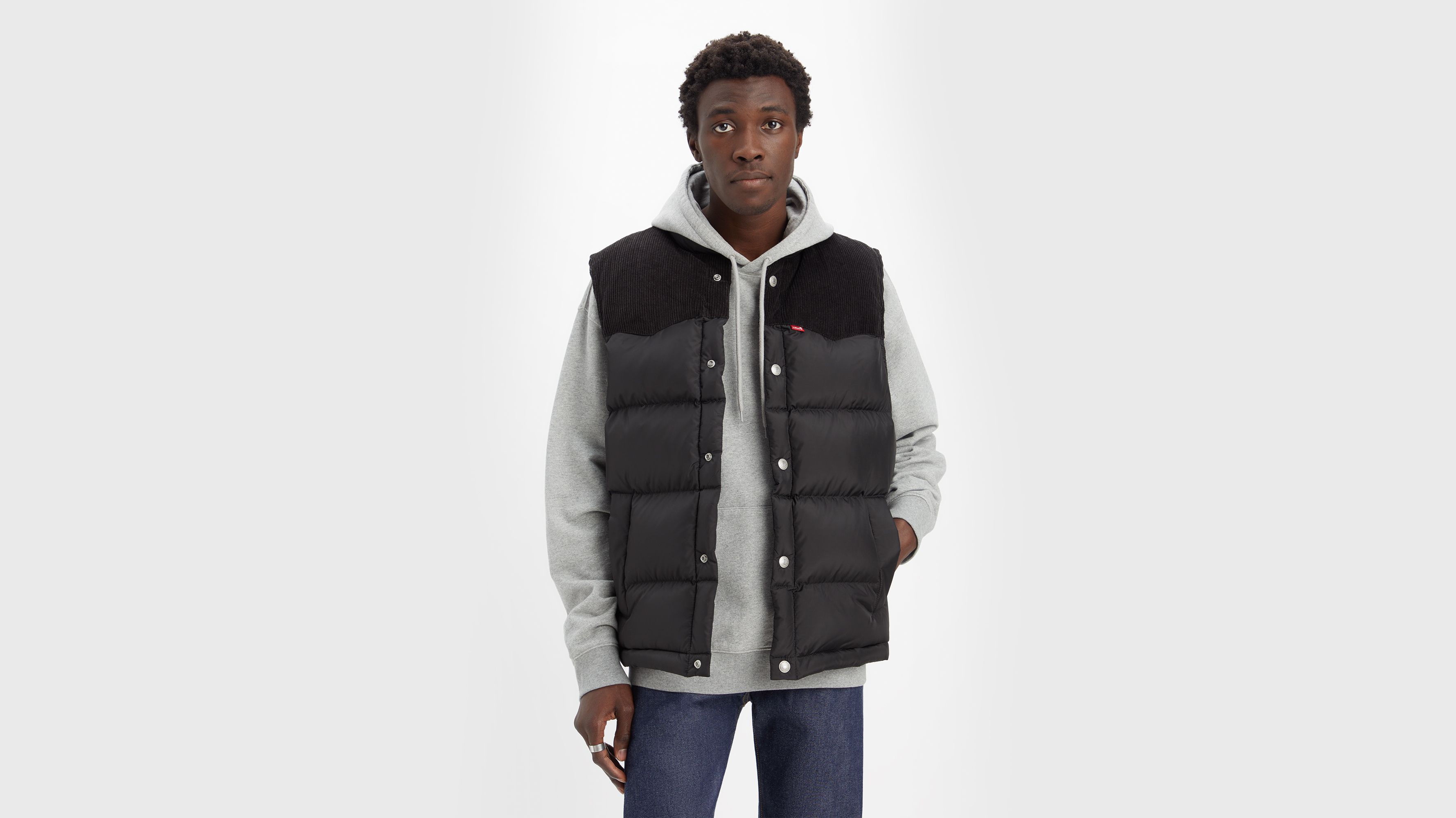 Western Super Puffer Vest - Black | Levi's® GI