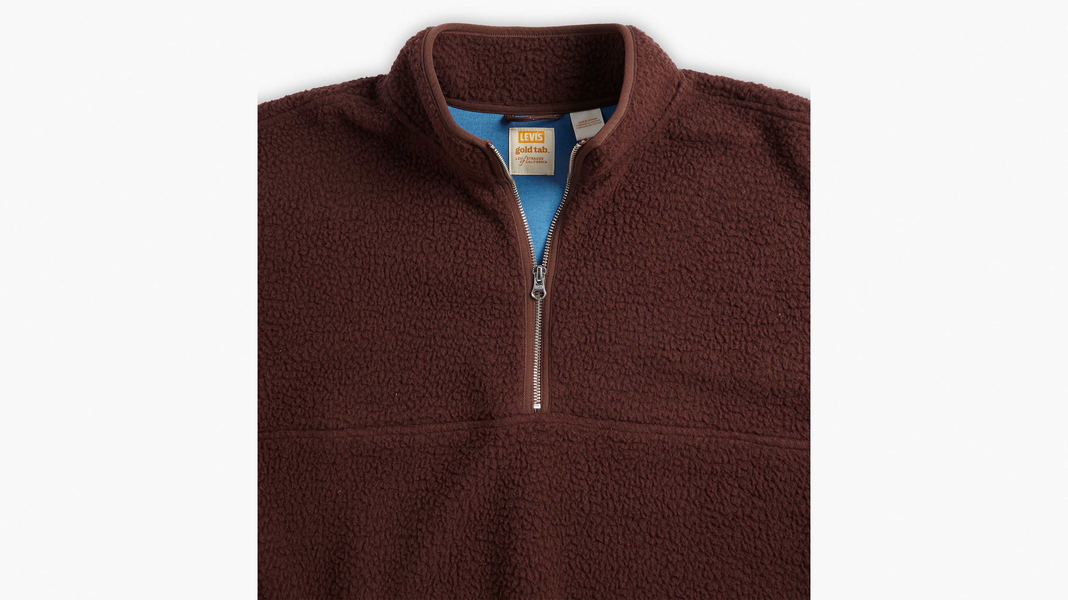 Gold Tab™ Shoreline Half Zip Jacket - Brown | Levi's® US