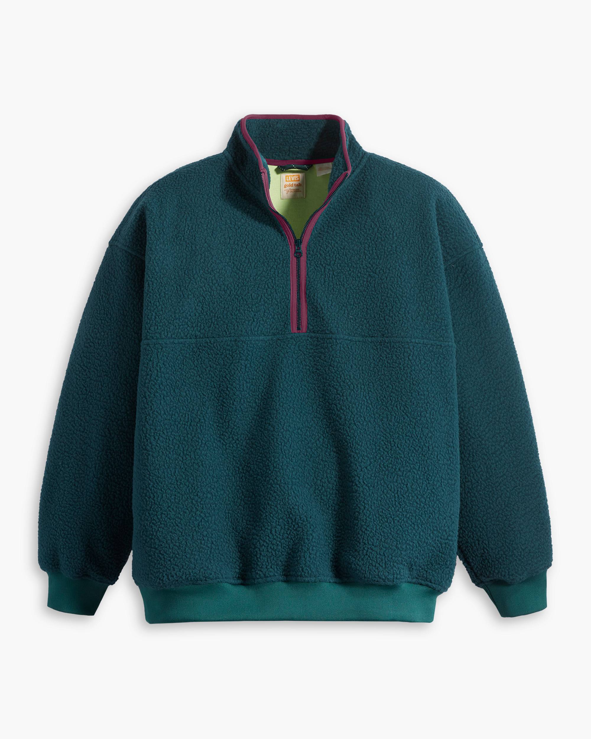 Levi's® Gold Tab™ Shoreline Half Zip Sweatshirt - Green Levi's® Gold Tab™ Shoreline Half Zip Sweatshirt - Green