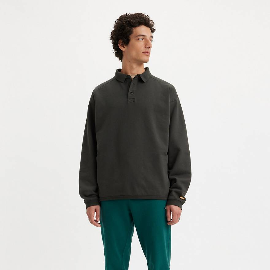 Gold Tab™ Mori Rugby Sweatshirt - Black | Levi's® US Gold Tab™ Mori Rugby Sweatshirt - Black | Levi's® US