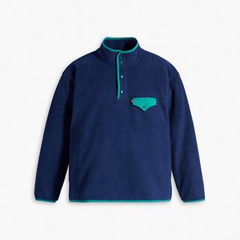 Barstow Fleece Snap Up Sweatshirt - Blue | Levi's® US Barstow Fleece Snap Up Sweatshirt - Blue | Levi's® US