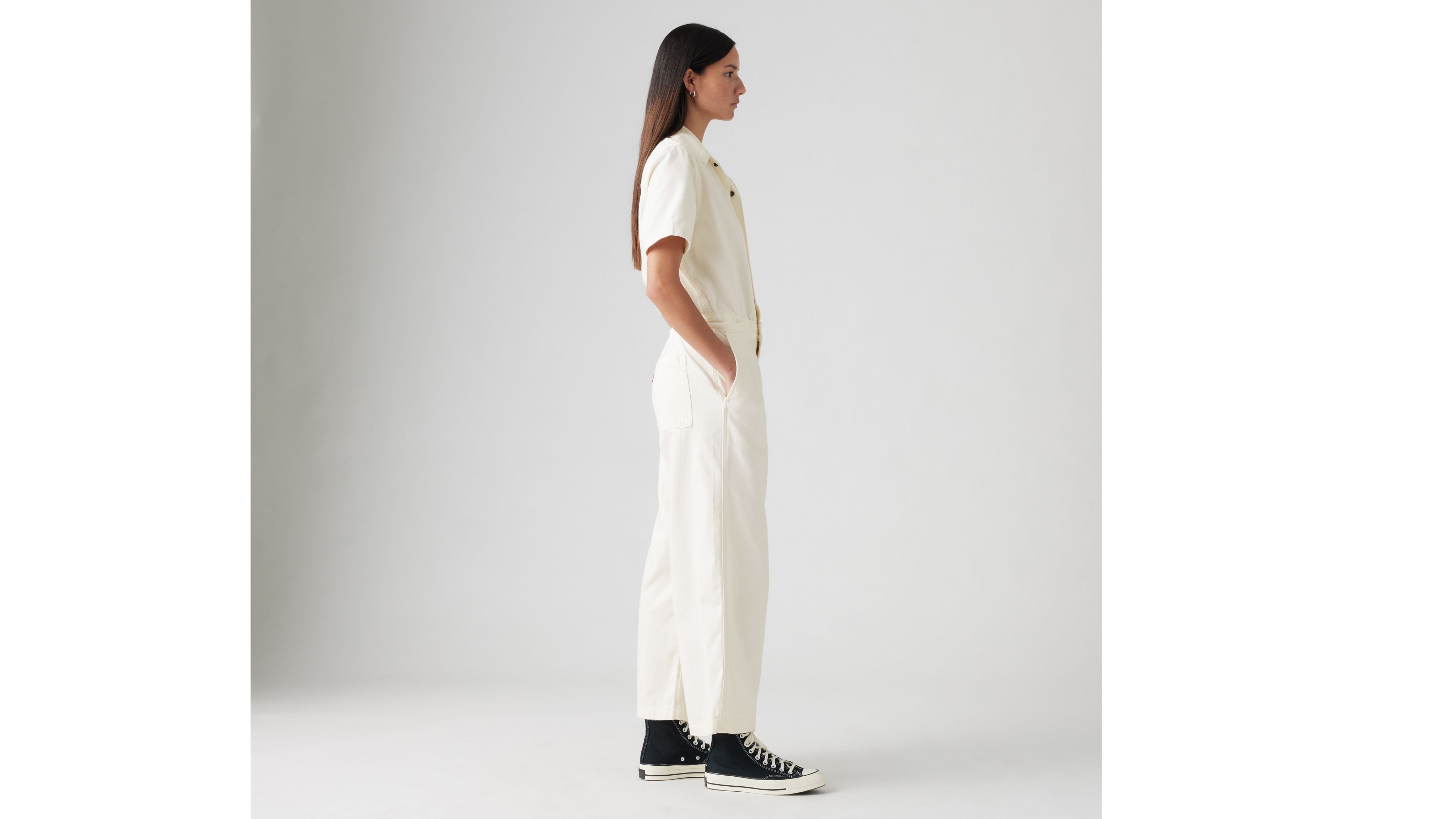 Short Sleeve Heritage Jumpsuit - White | Levi's® US