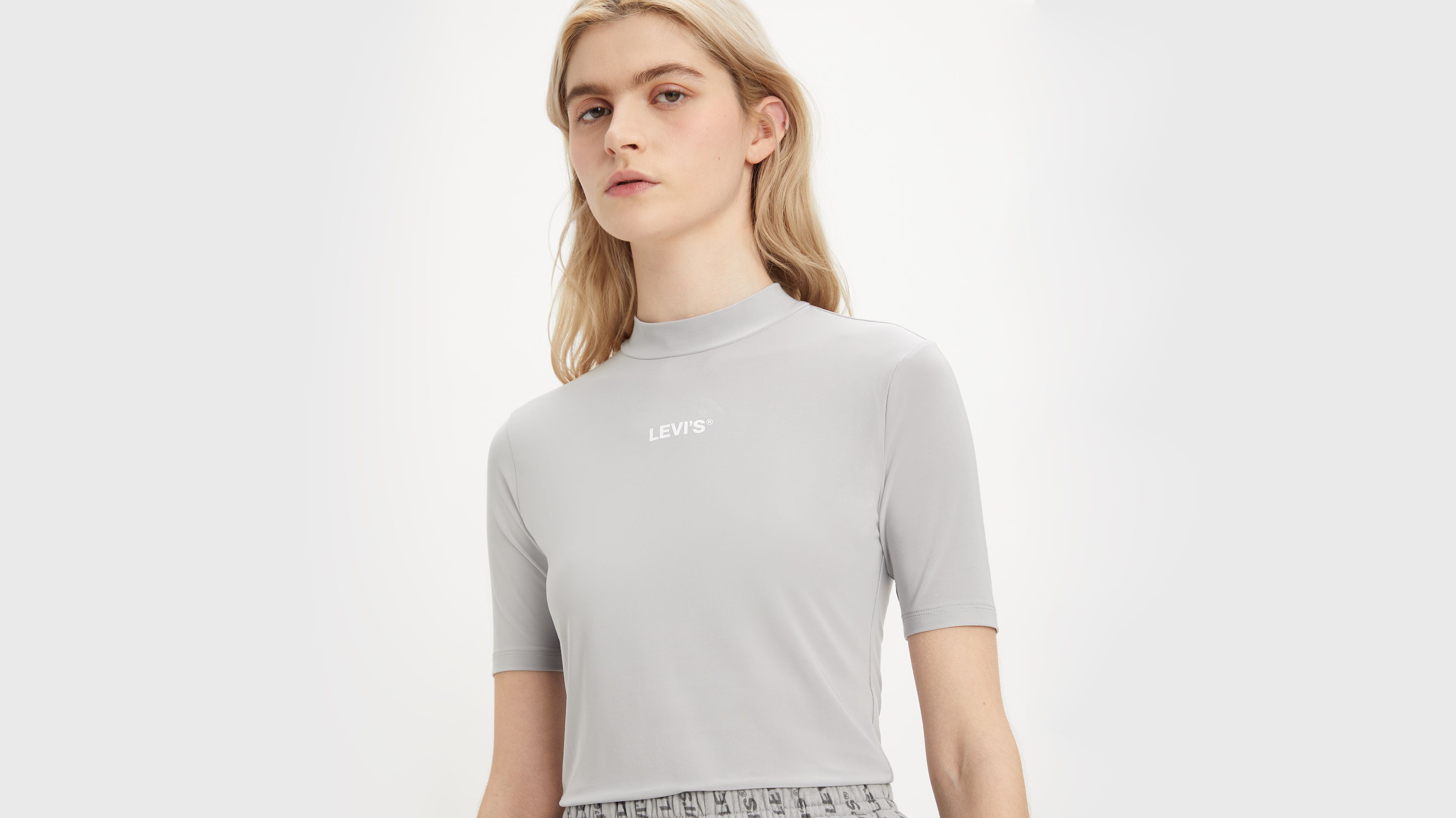 Graphic Sia Second Skin Tee - Grey | Levi's® GE