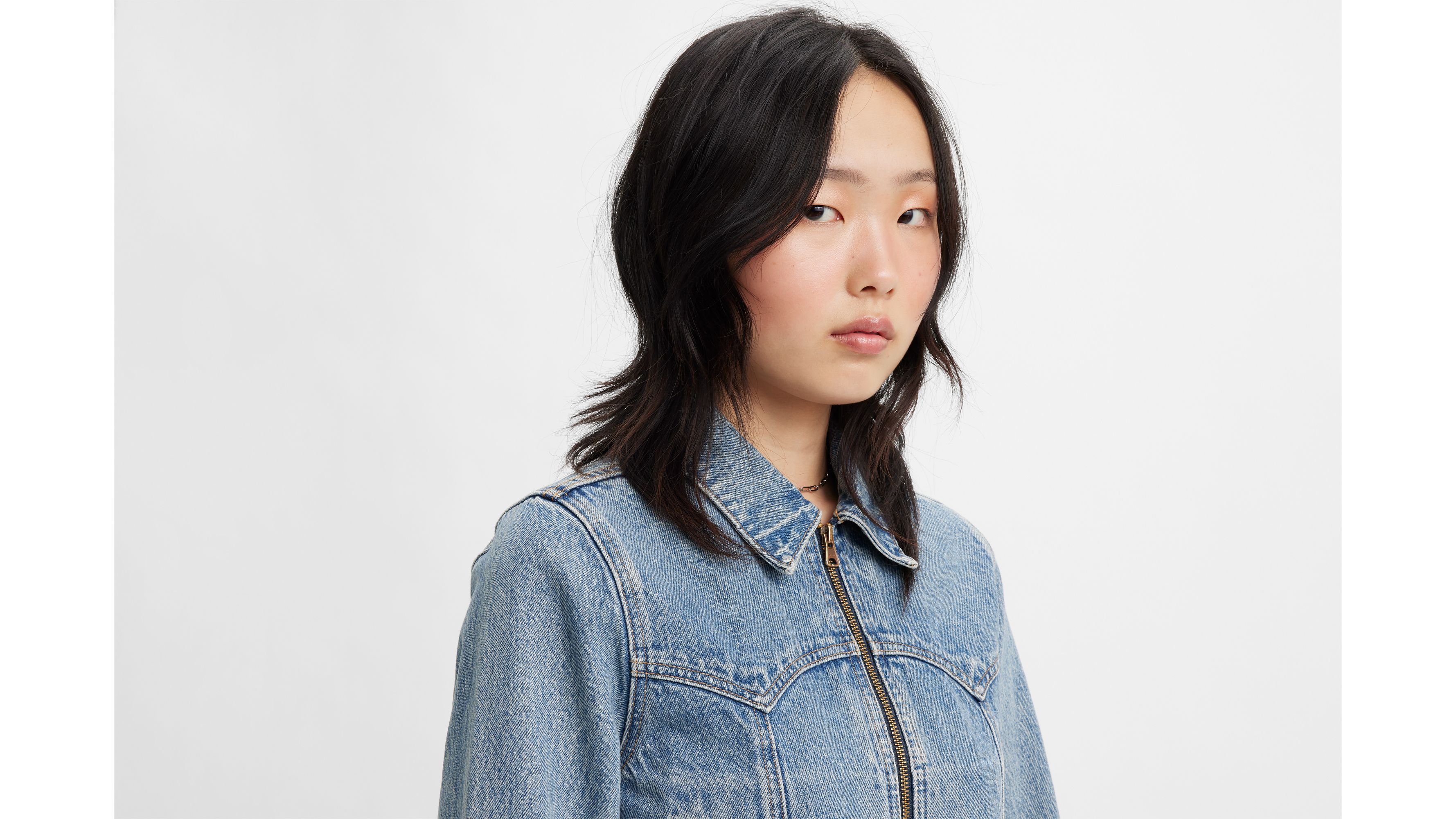 Zip Slim Trucker Jacket - Medium Wash | Levi's® US