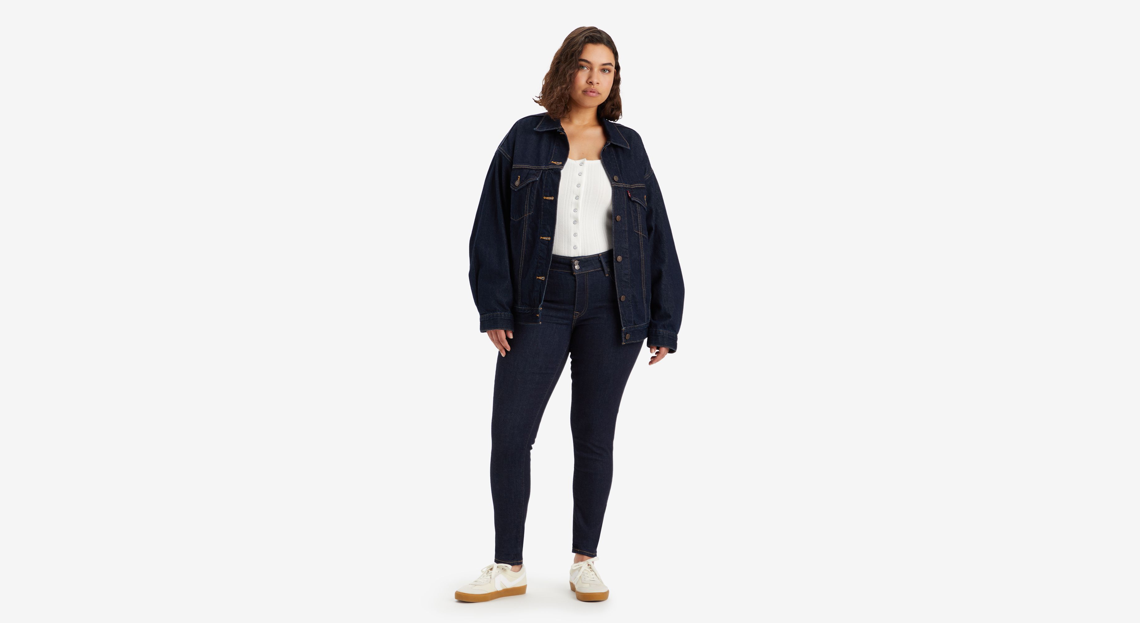 711™ Double Button Skinny Jeans - Blue | Levi's® HU