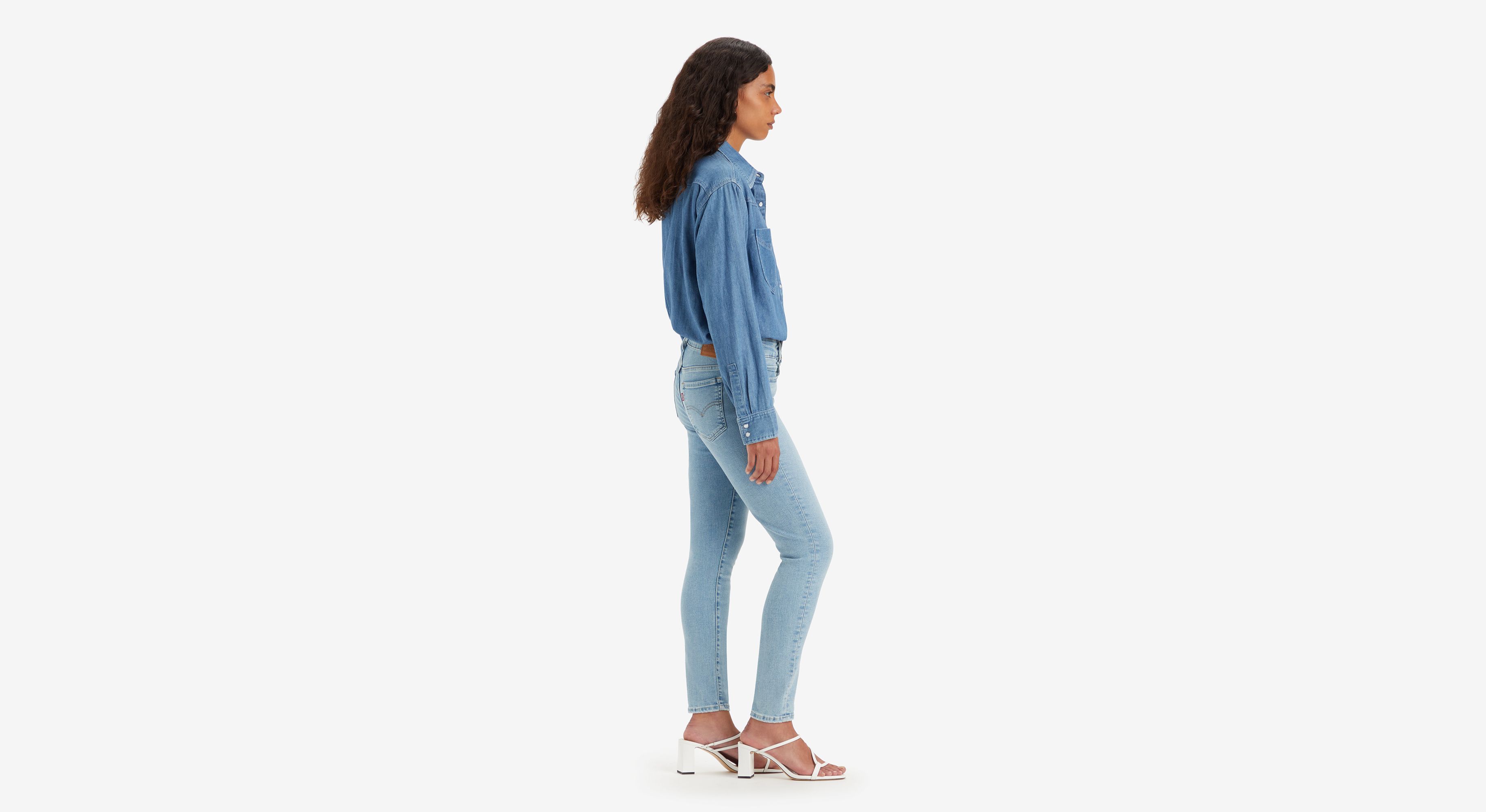 711™ Double Button Skinny Jeans - Blue | Levi's® XK