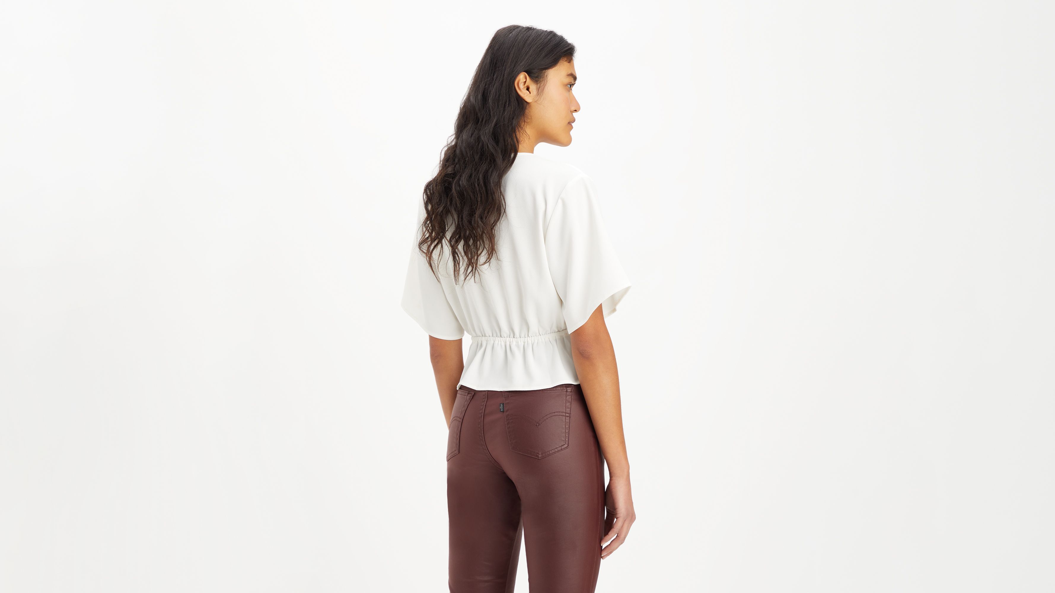 Lisa Short Sleeve Blouse - White | Levi's® US
