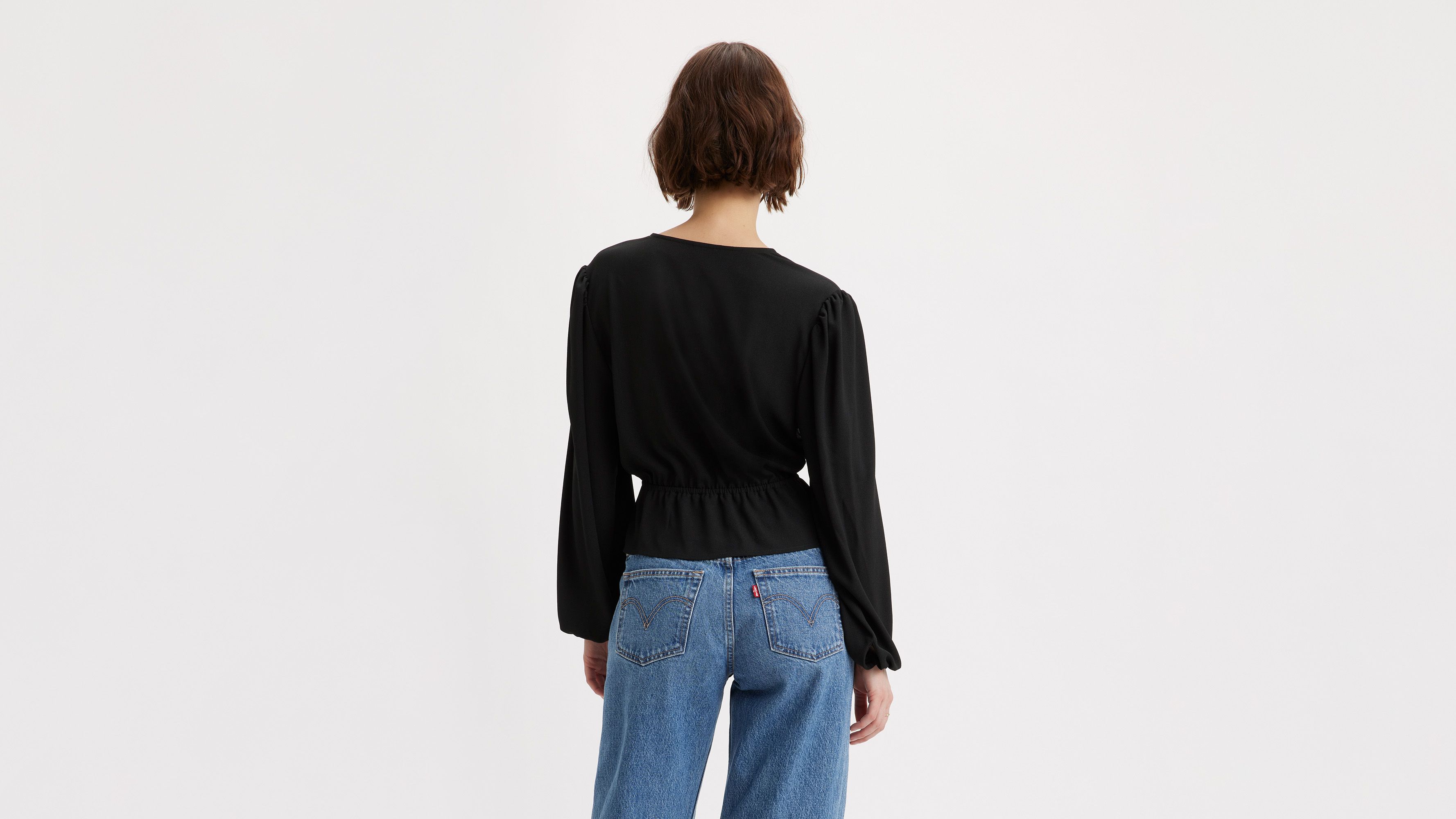 Lisa Long Sleeve Blouse - Black | Levi's® US