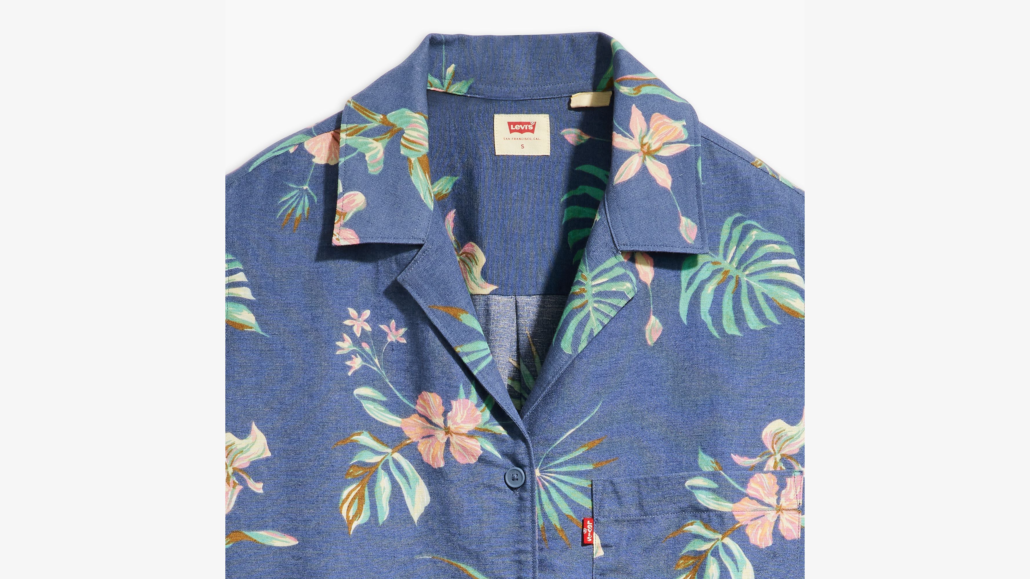 Joyce Short Sleeve Resort Shirt - Blue | Levi's® US