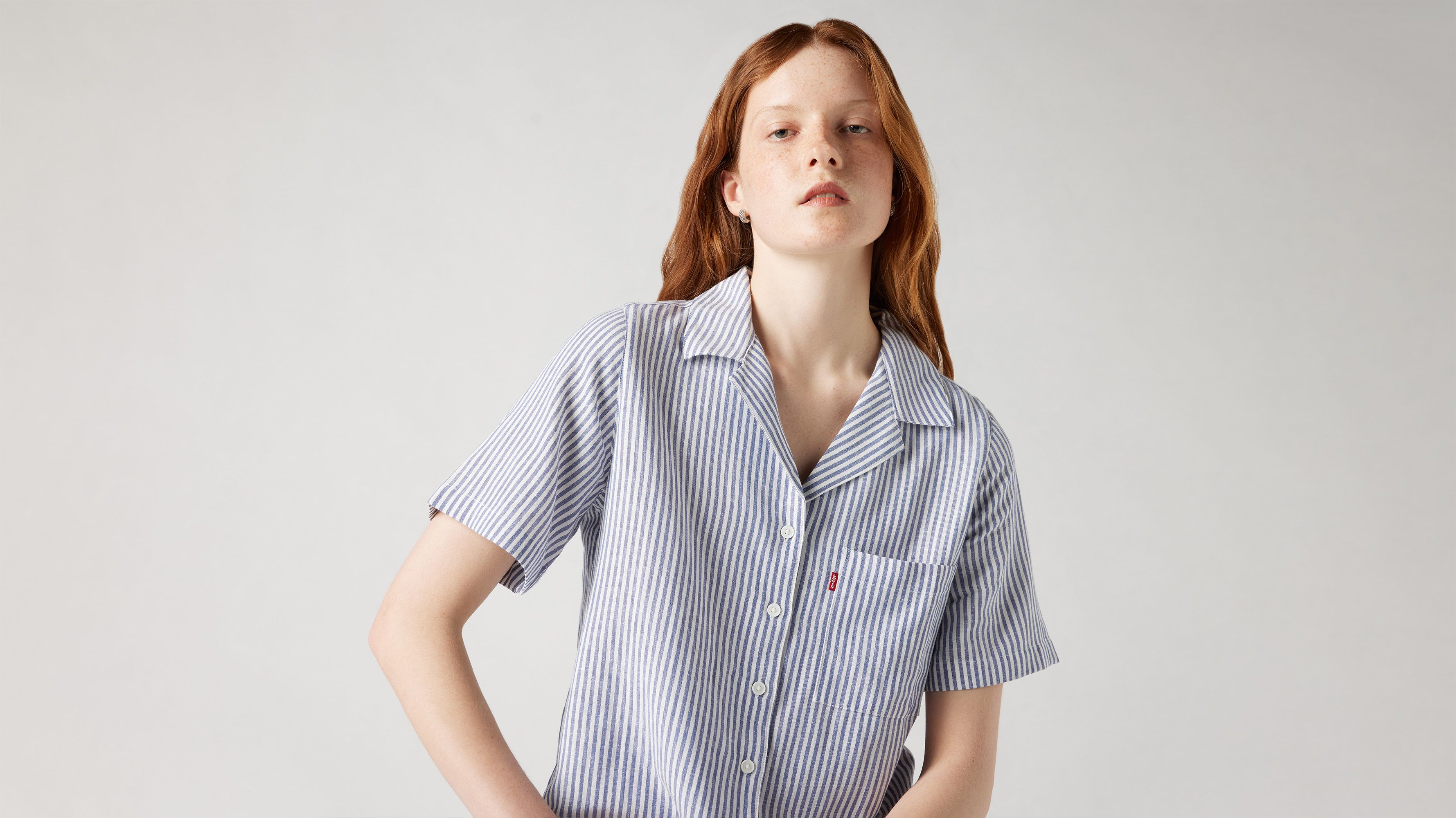 Joyce Short Sleeve Resort Shirt - Blue | Levi's® US