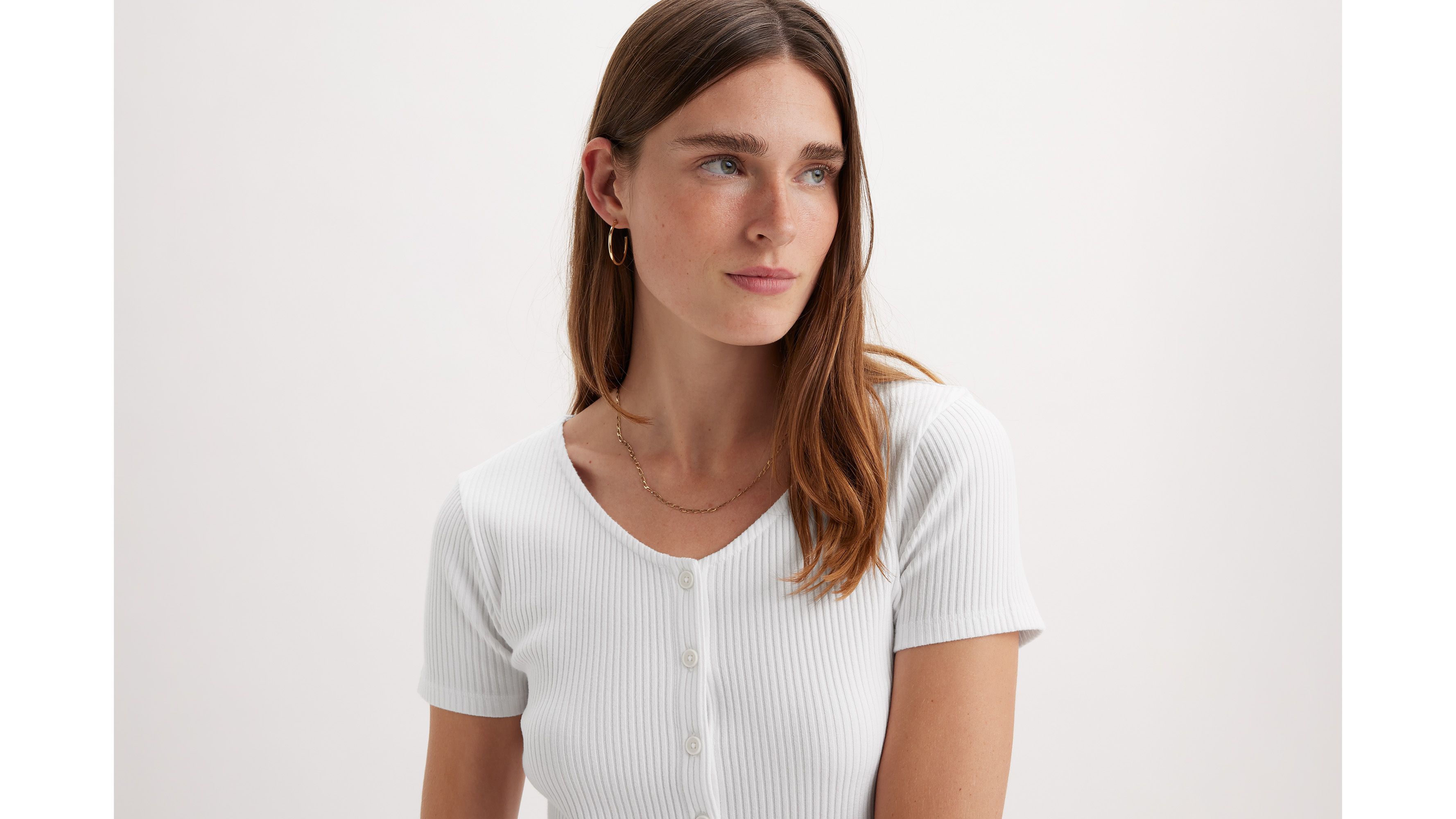 Monica Short Sleeve T-shirt - White | Levi's® CA
