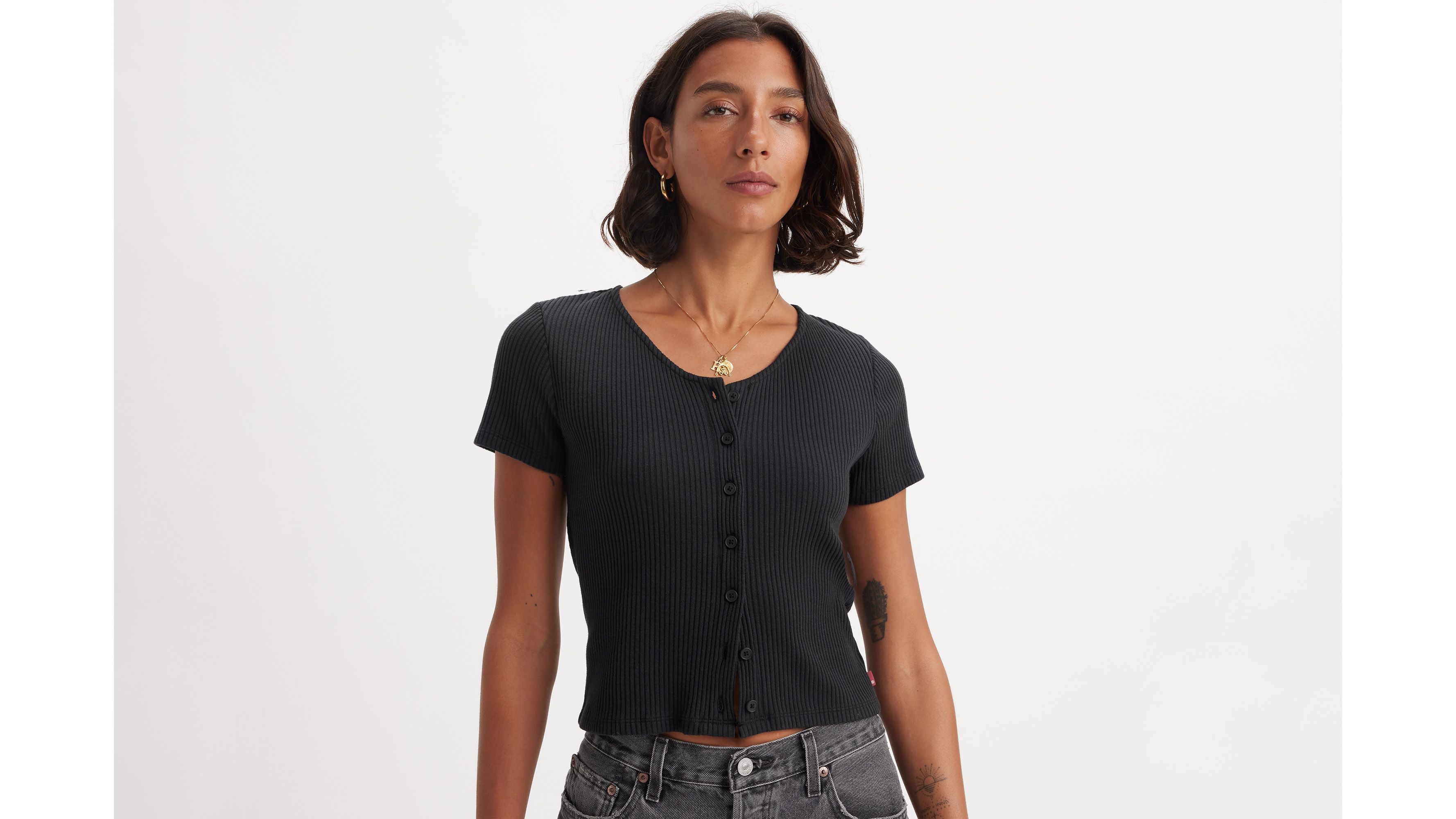 Monica Short Sleeve T-shirt - Black | Levi's® US