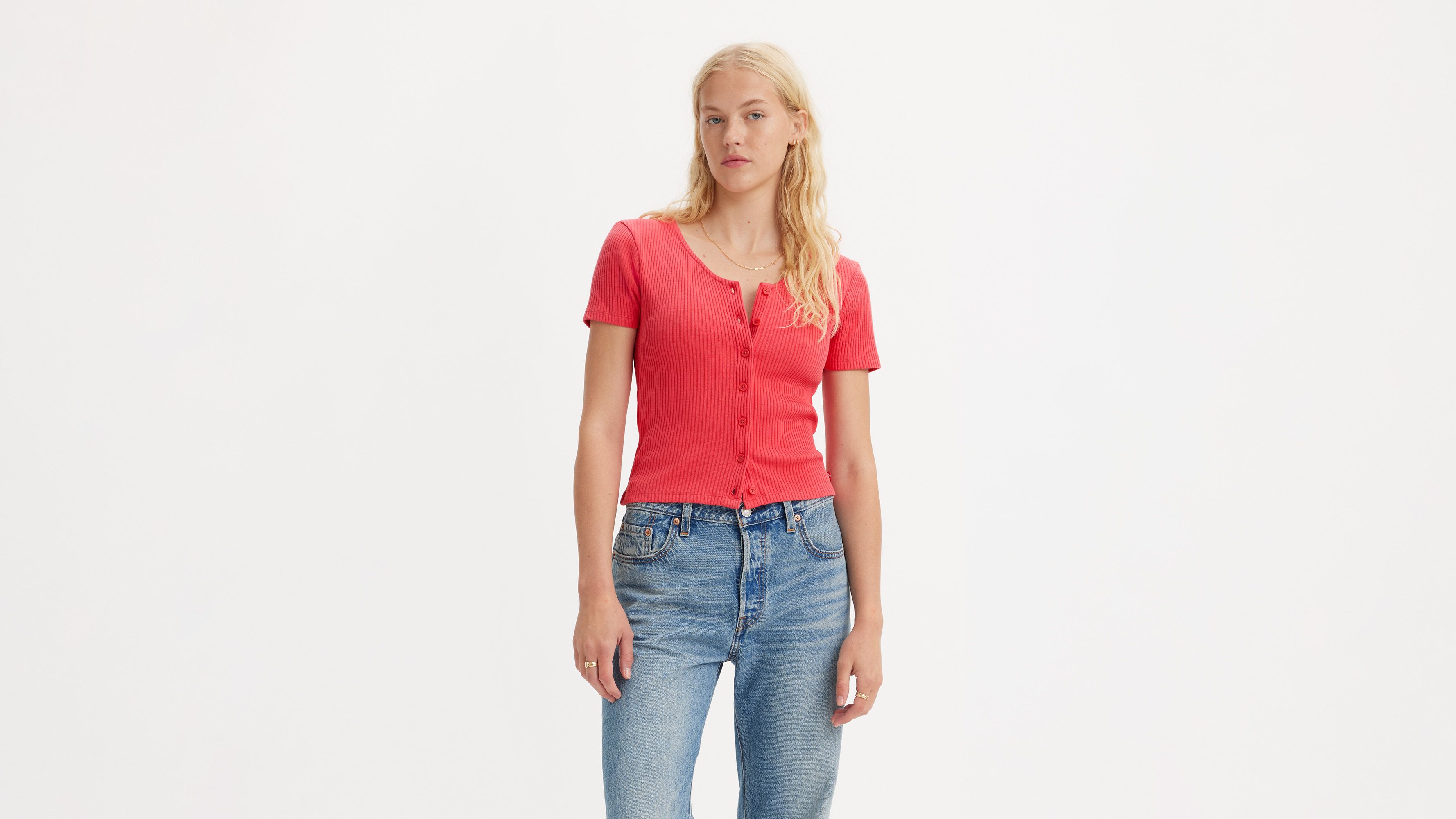 Monica Short Sleeve T-shirt - Red | Levi's® US