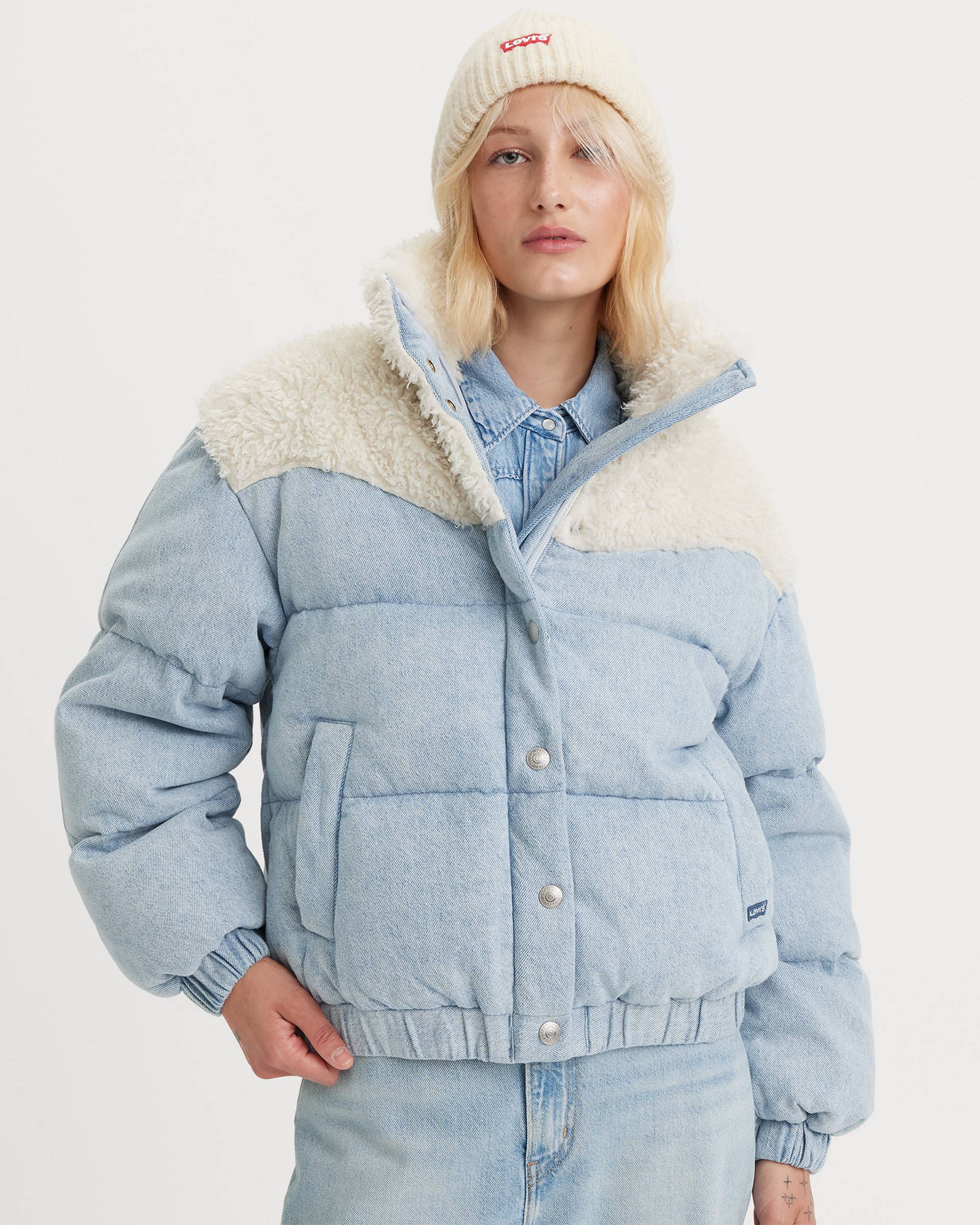 Juno Western Puffer Jacket - Light Wash | Levi's® US Juno Western Puffer Jacket - Light Wash | Levi's® US
