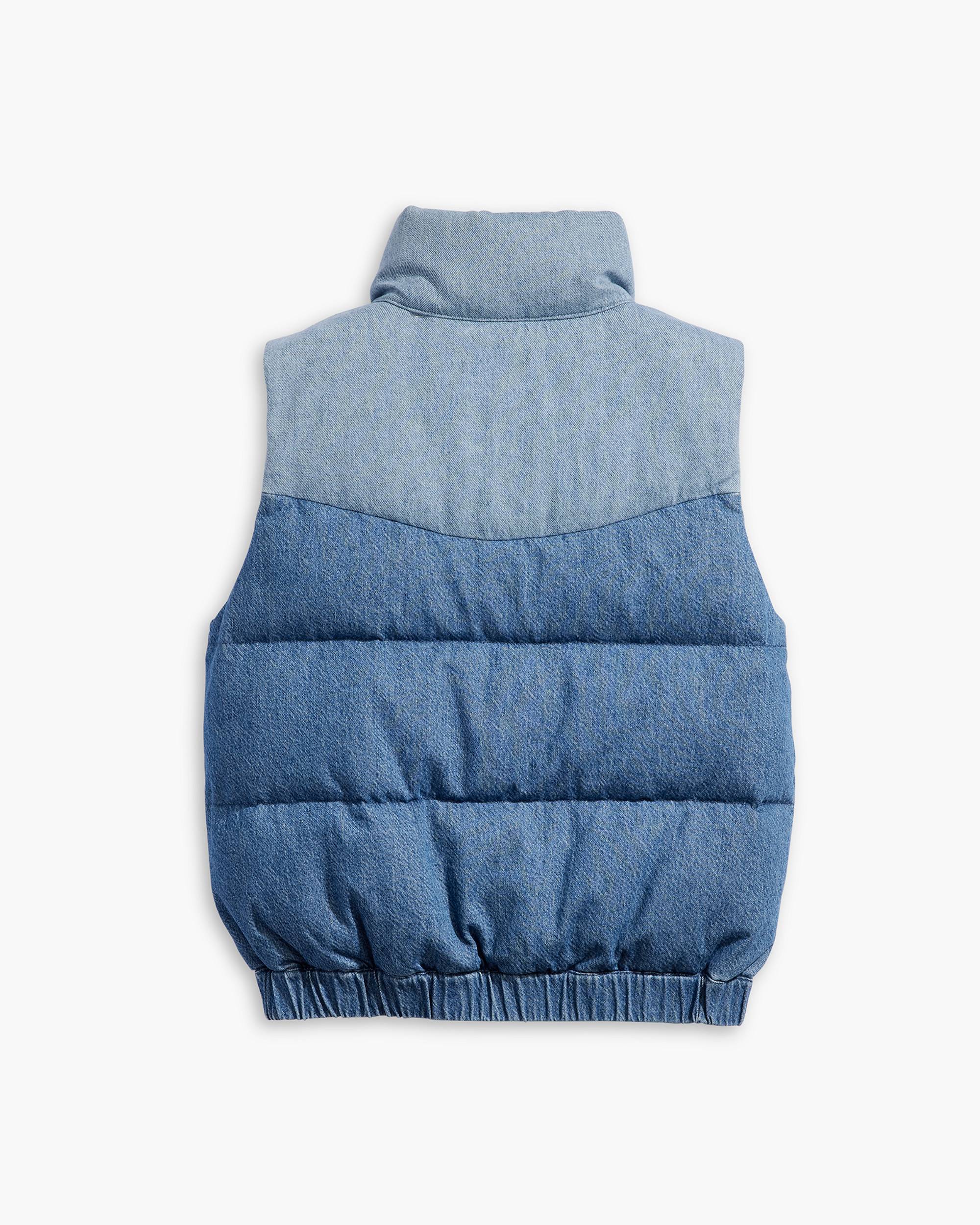 Juno Western Puffer Vest - Medium Wash | Levi's® US Juno Western Puffer Vest - Medium Wash | Levi's® US
