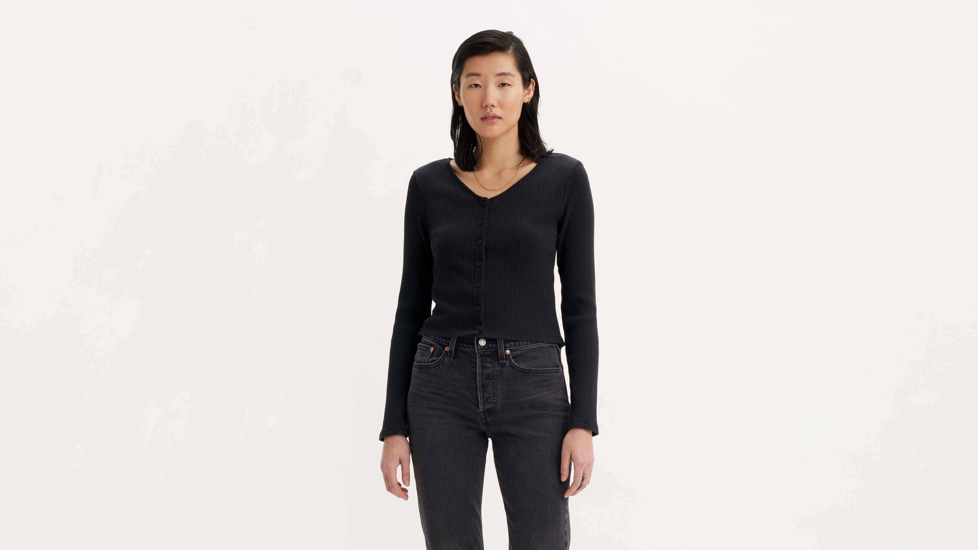 Monica Long Sleeve Tee - Black | Levi's® FI