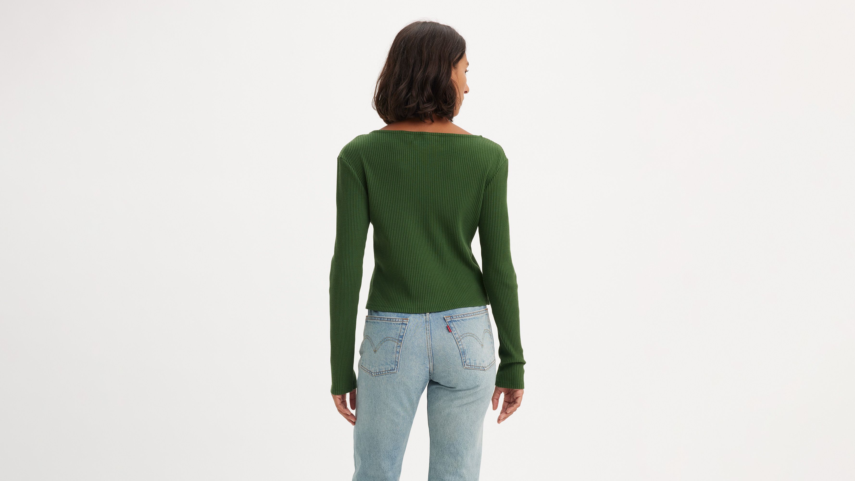 Monica Long Sleeve Top - Green | Levi's® US