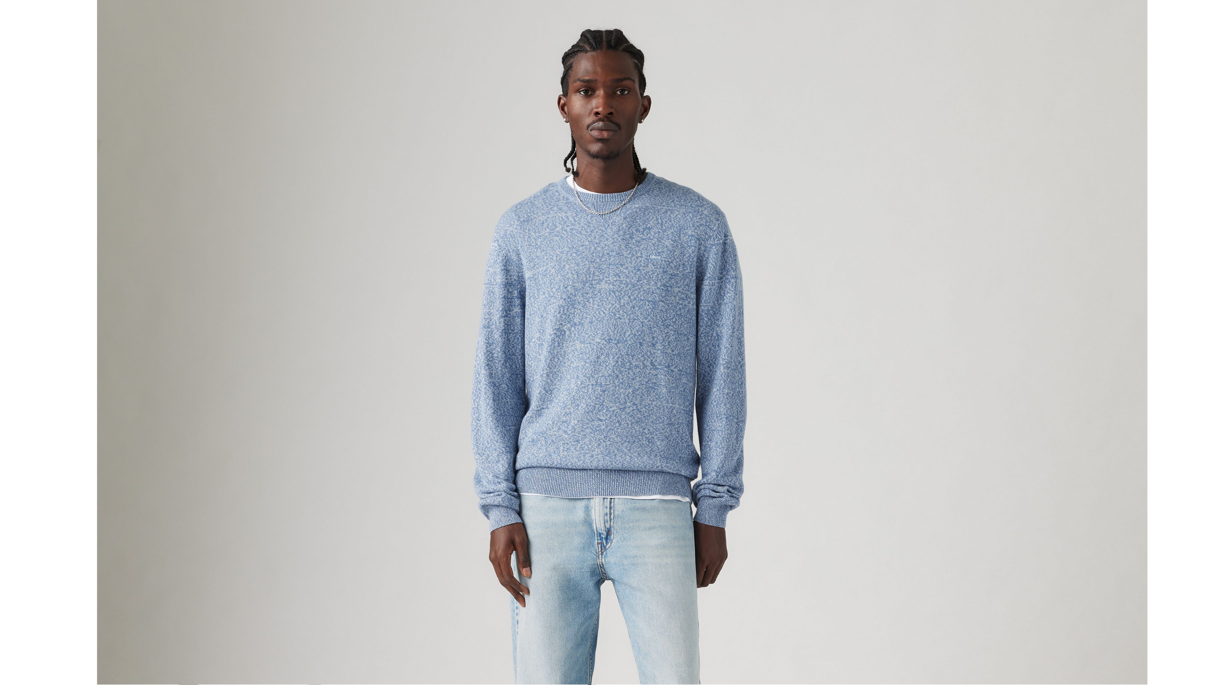 Lightweight Housemark Sweater - Blue | Levi's® IE