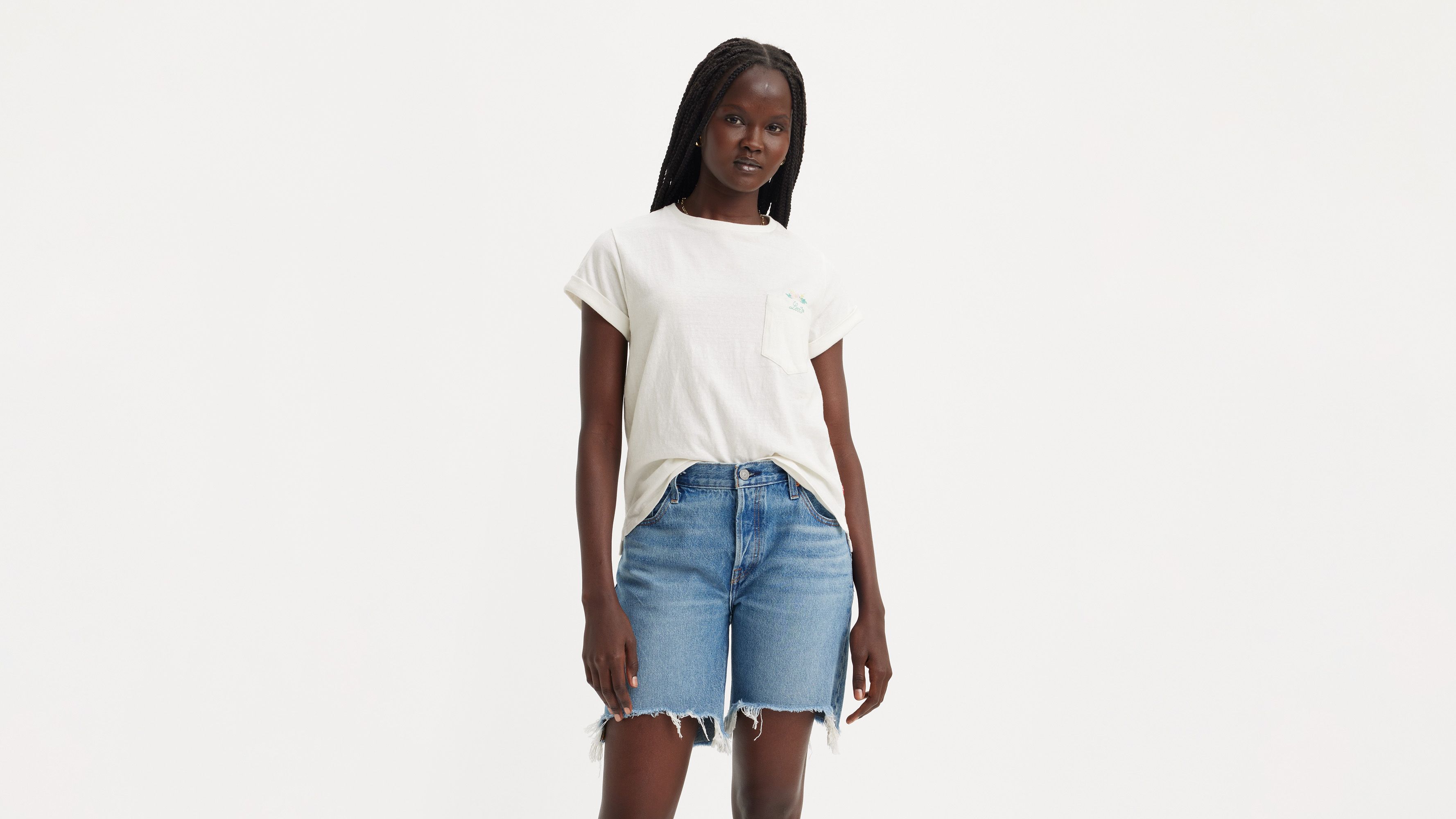 Graphic Margot Pocket Tee - White | Levi's® ES