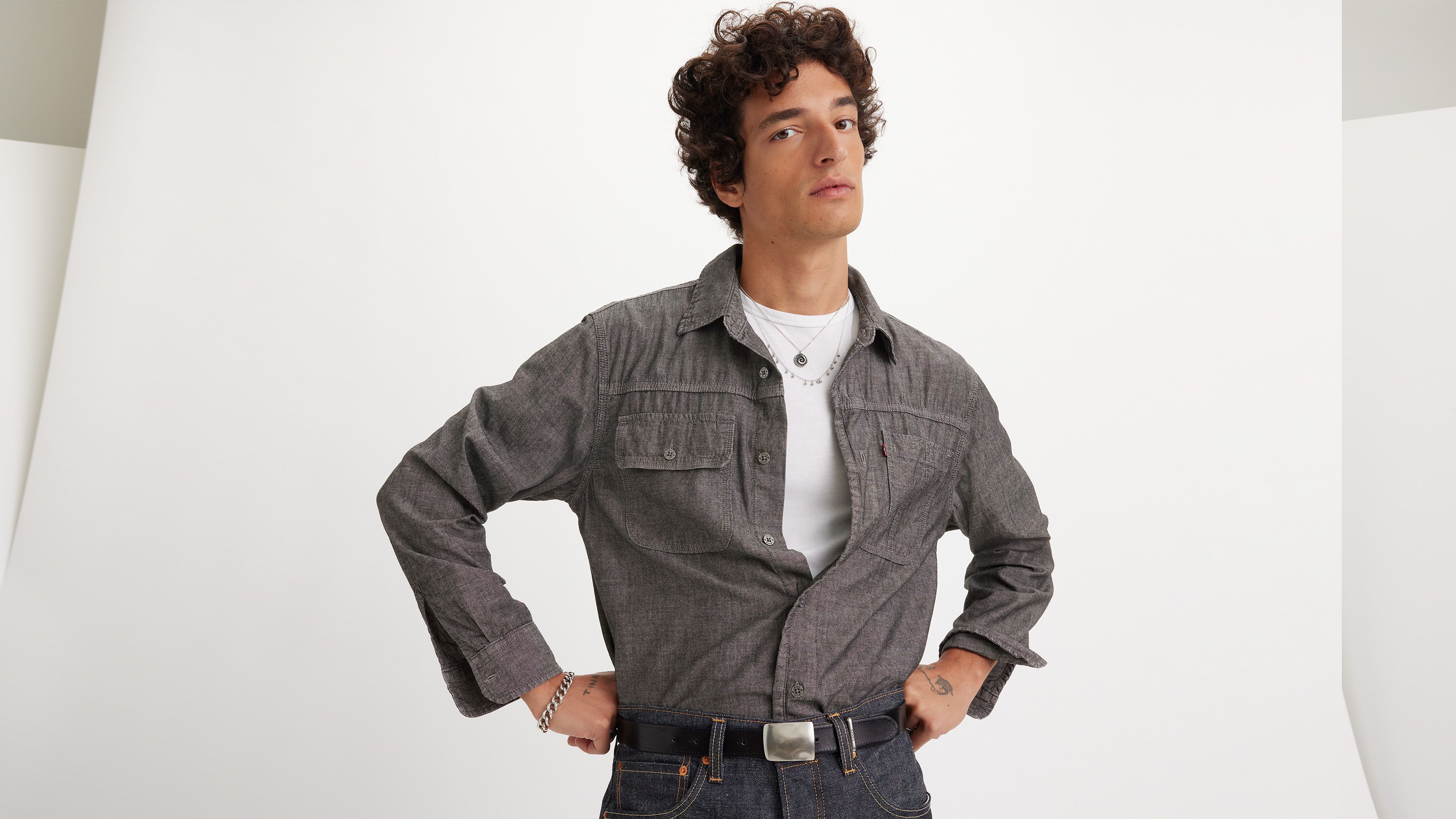 Long Sleeve Auburn Worker Shirt - Black | Levi's® CY Long Sleeve Auburn Worker Shirt - Black | Levi's® CY