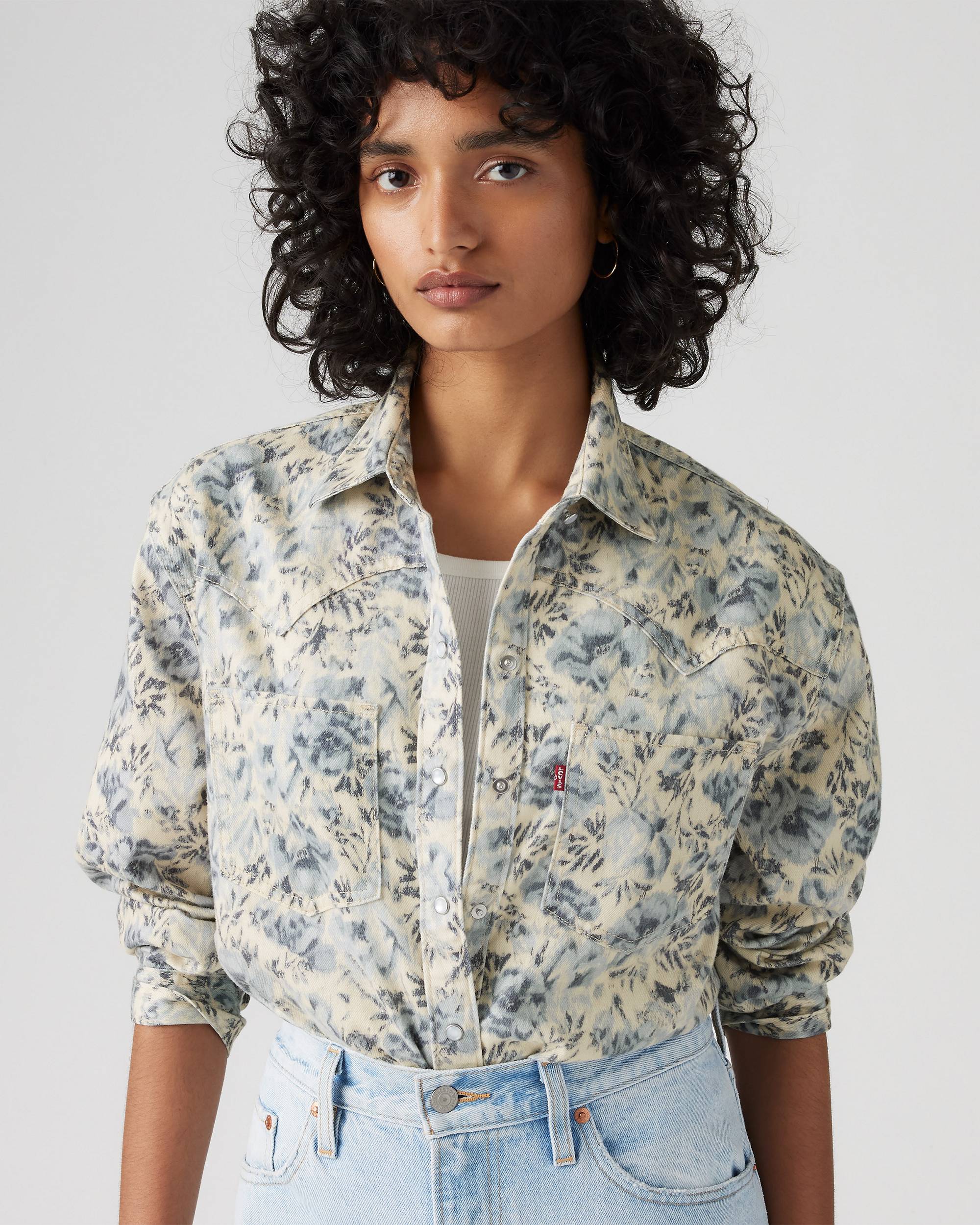 Teodora Western Shirt - Niebieski | Levi's® PL Teodora Western Shirt - Niebieski | Levi's® PL