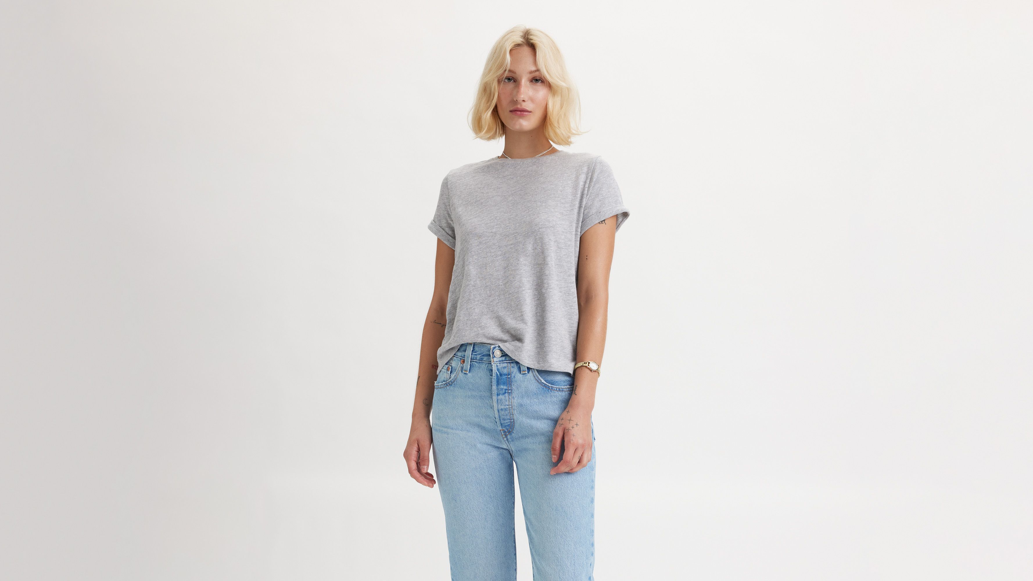 Margot Short Sleeve T-shirt - Grey | Levi's® US