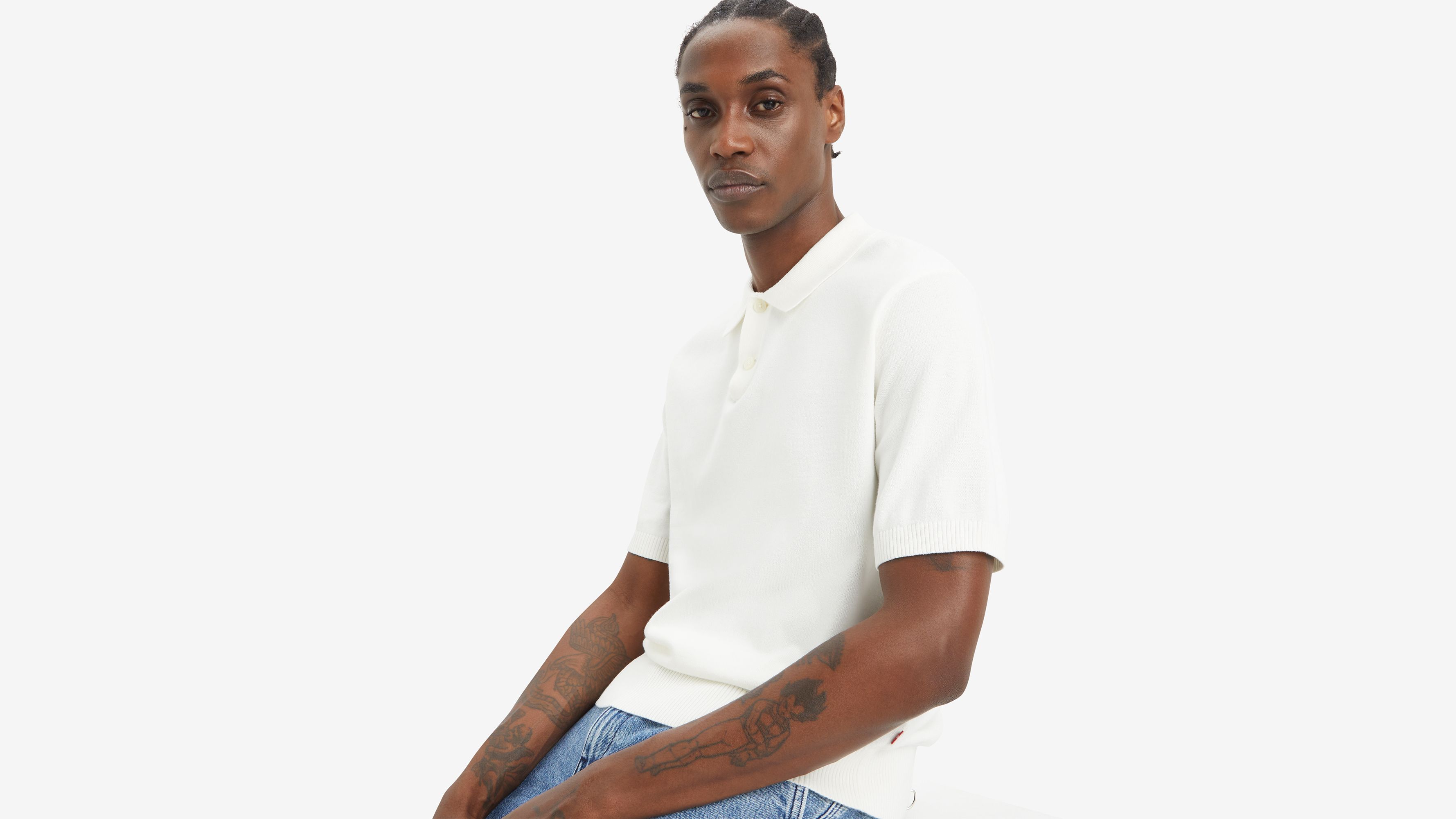 Polo-T-shirt i strik 3