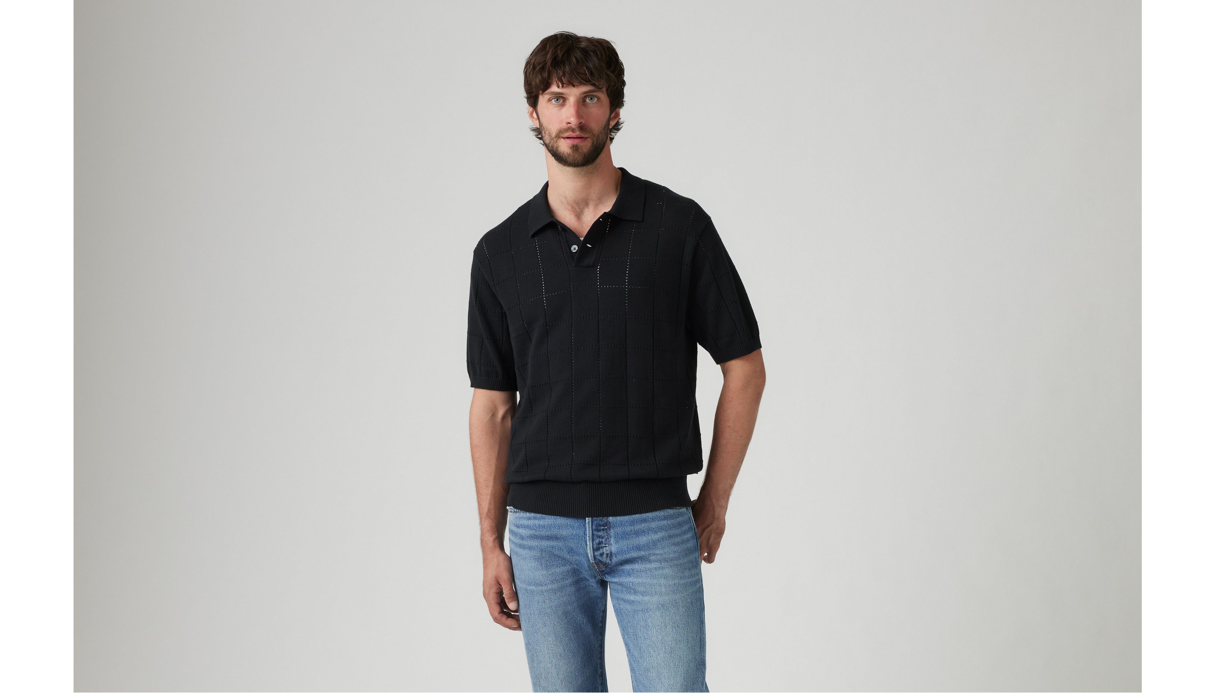 Sweater Knit Polo - Black | Levi's® NO