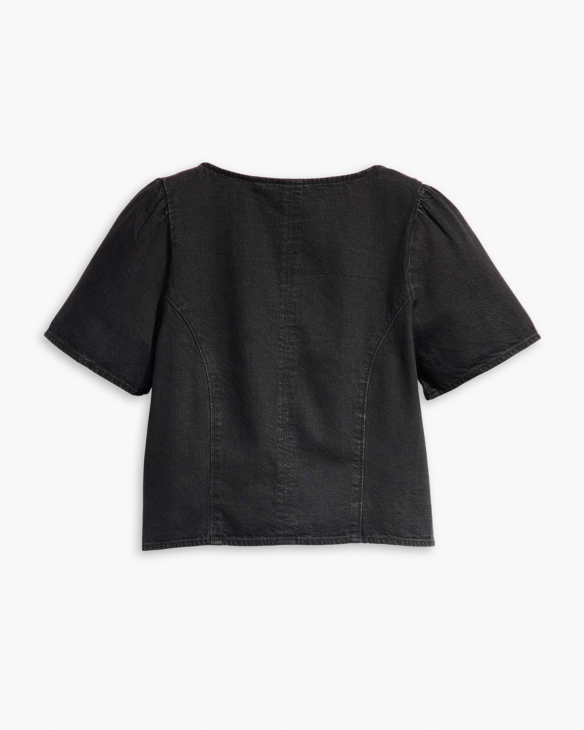 Pascale Short Sleeve Blouse - Black | Levi's® US Pascale Short Sleeve Blouse - Black | Levi's® US