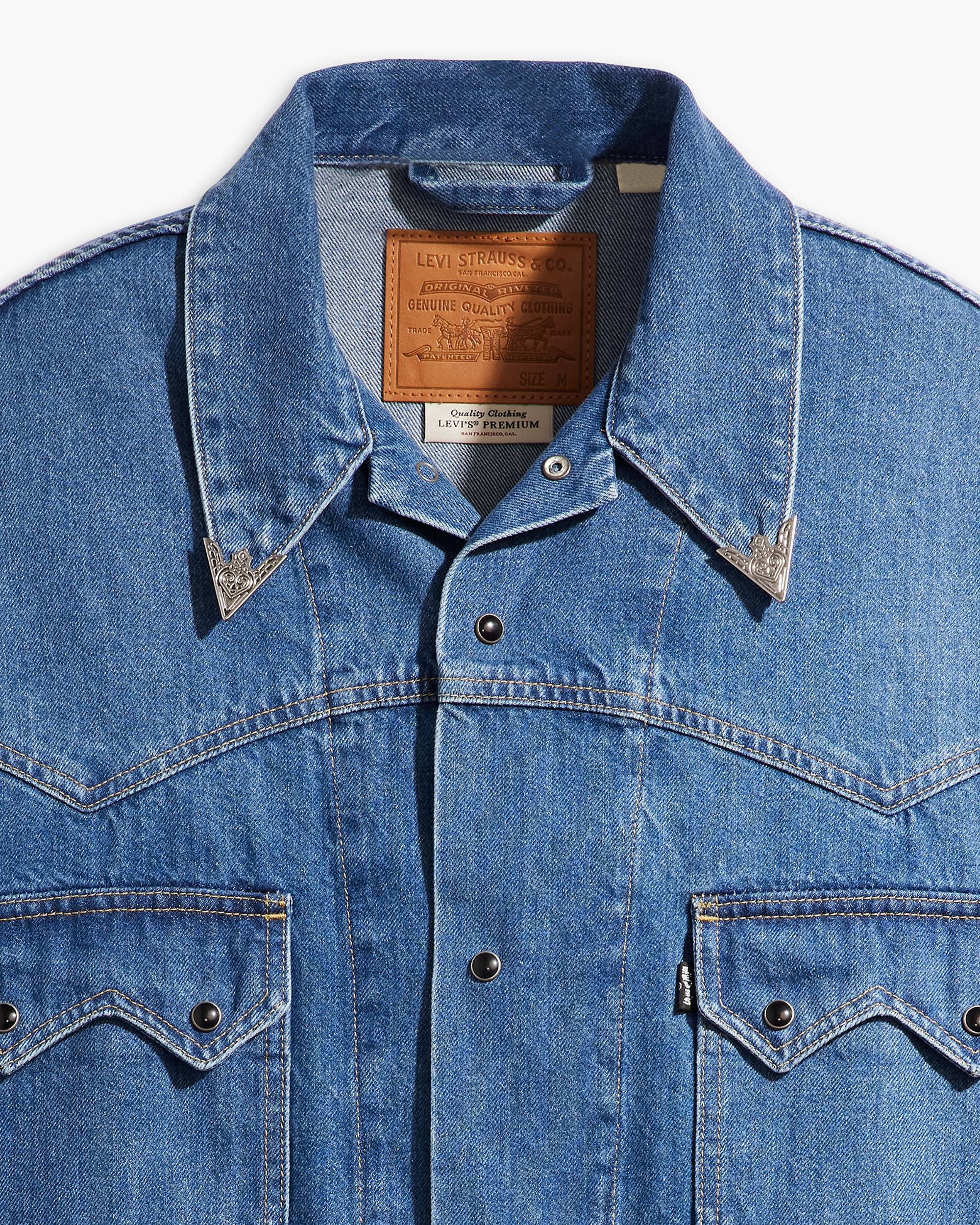 Lightweight Western Trucker Jacket - Blue | Levi's® MC Lightweight Western Trucker Jacket - Blue | Levi's® MC