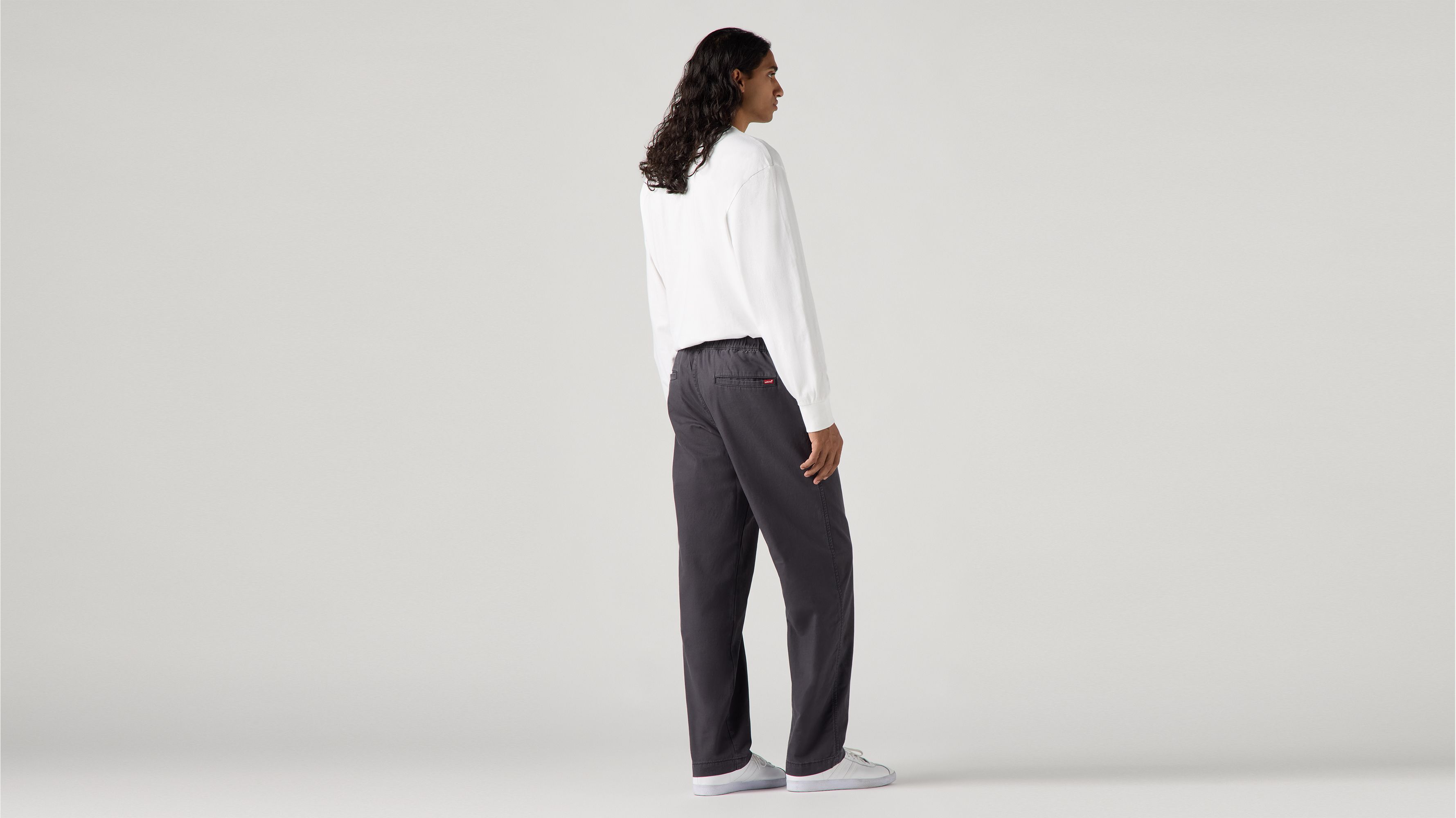 Xx Chino Easy Relaxed Cotton Linen Trousers - Black | Levi's® GB