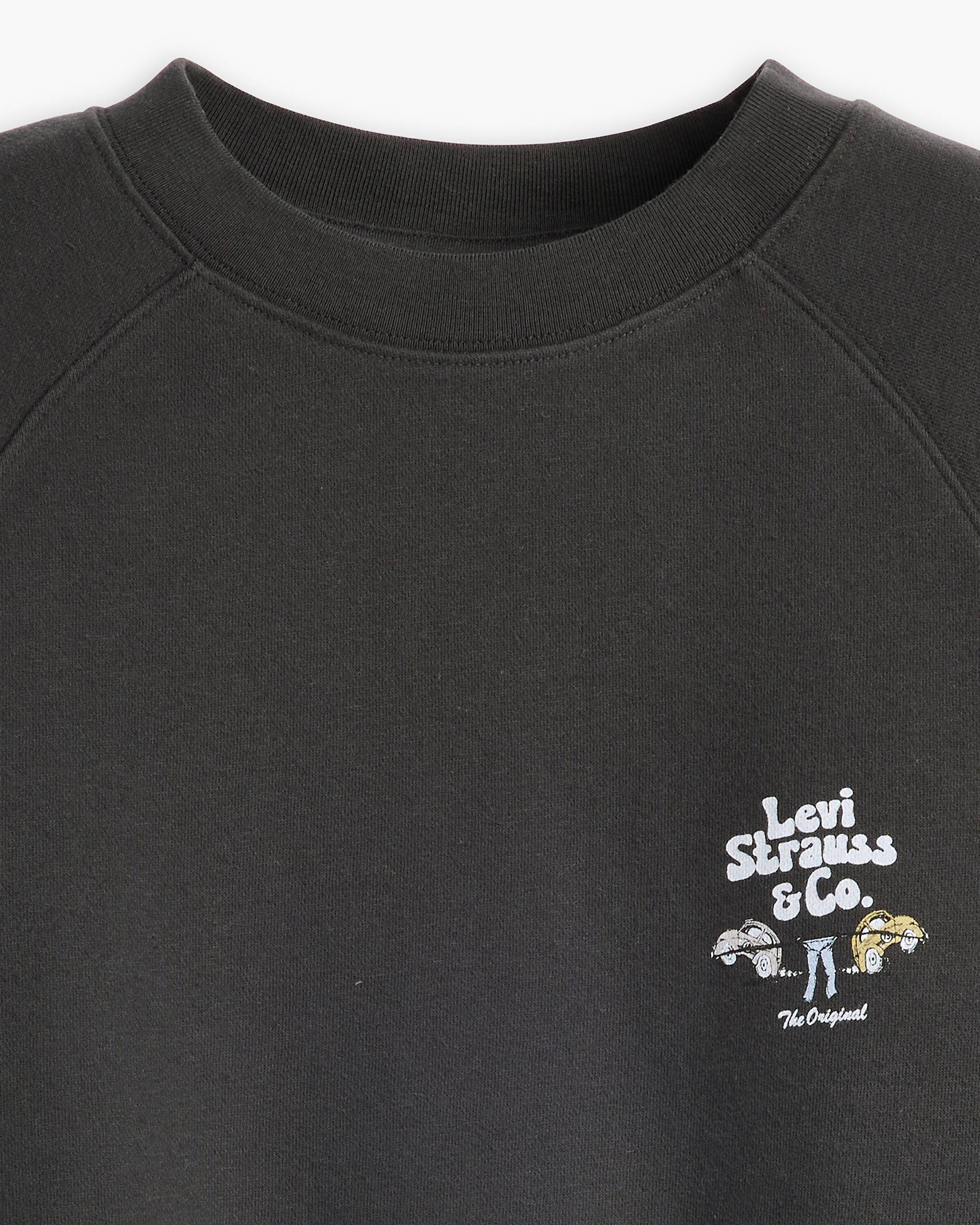 Graphic Marina Short Sleeve Crewneck Sweatshirt - Black Graphic Marina Short Sleeve Crewneck Sweatshirt - Black