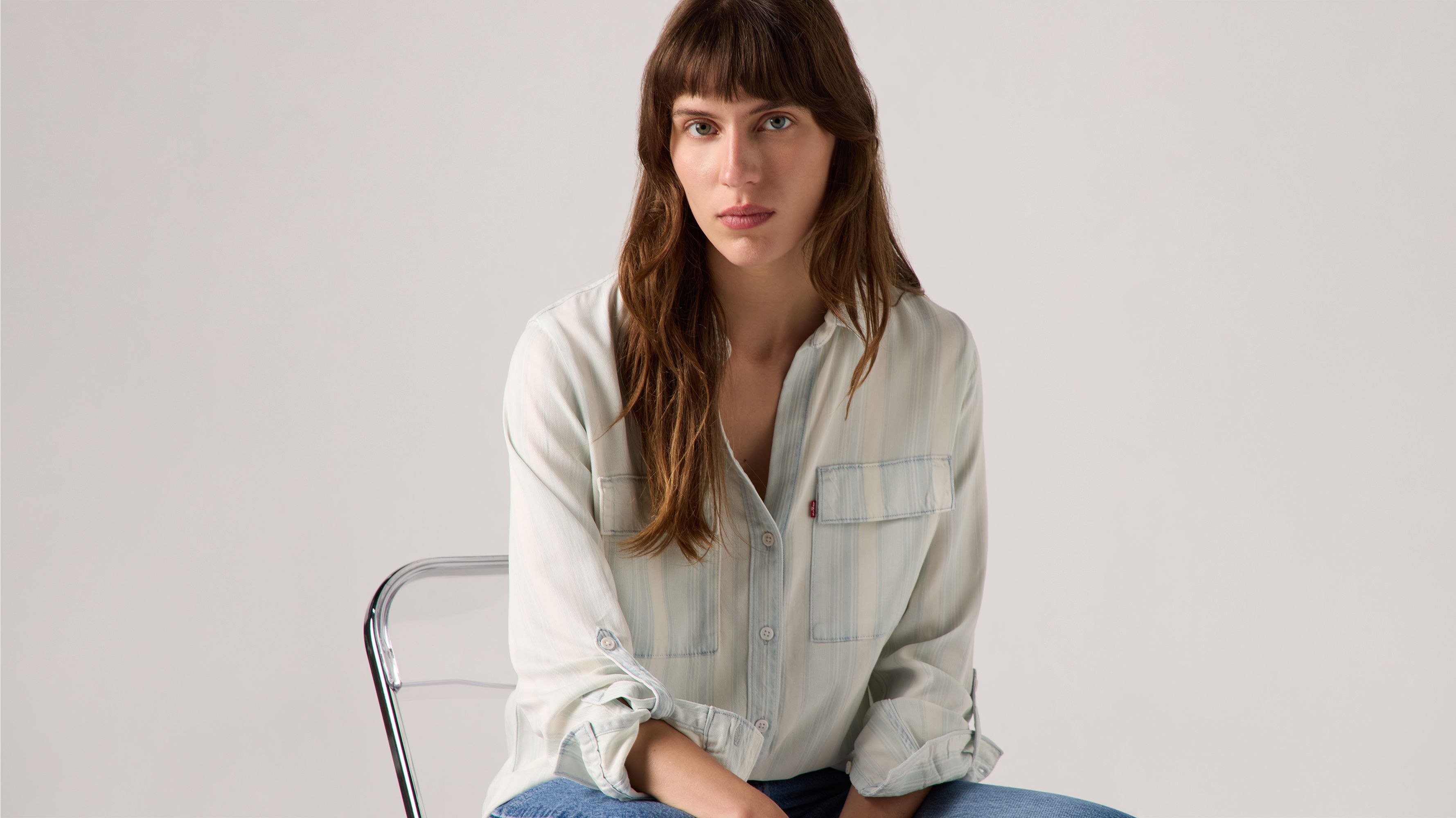 Doreen Utility Shirt - White | Levi's® NO