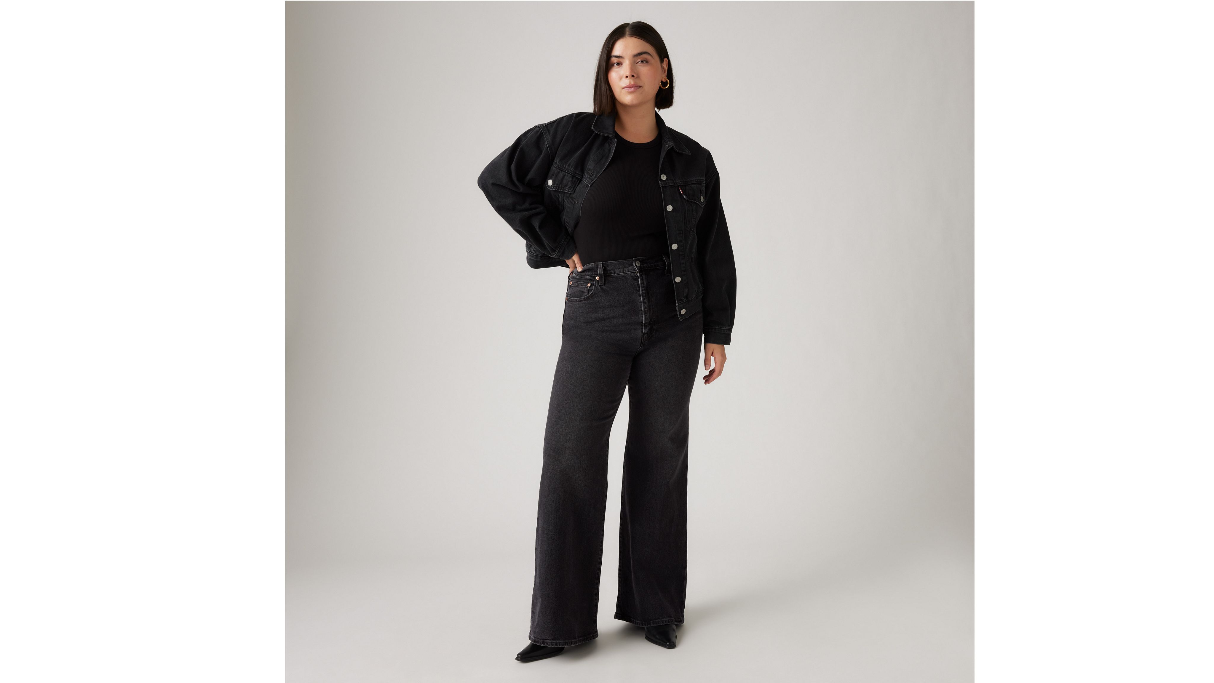 Ribcage Bell Jeans - Black | Levi's® GB