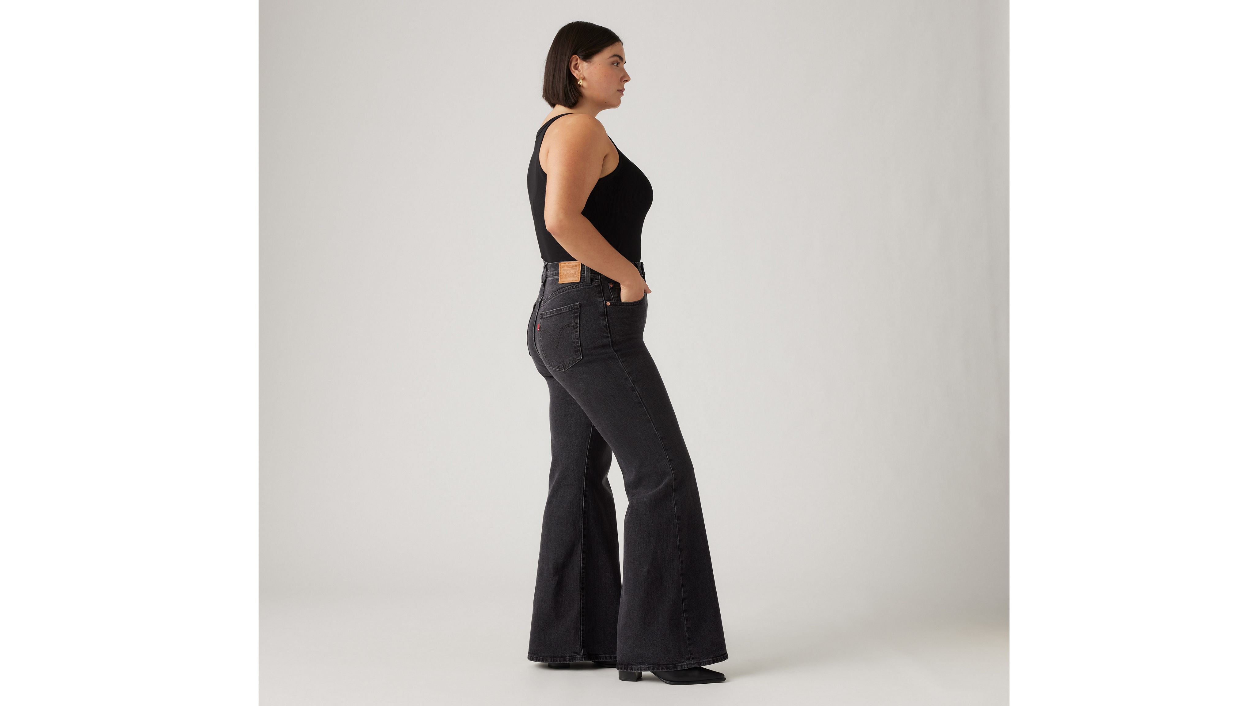 Ribcage Bell Jeans - Black | Levi's® GB