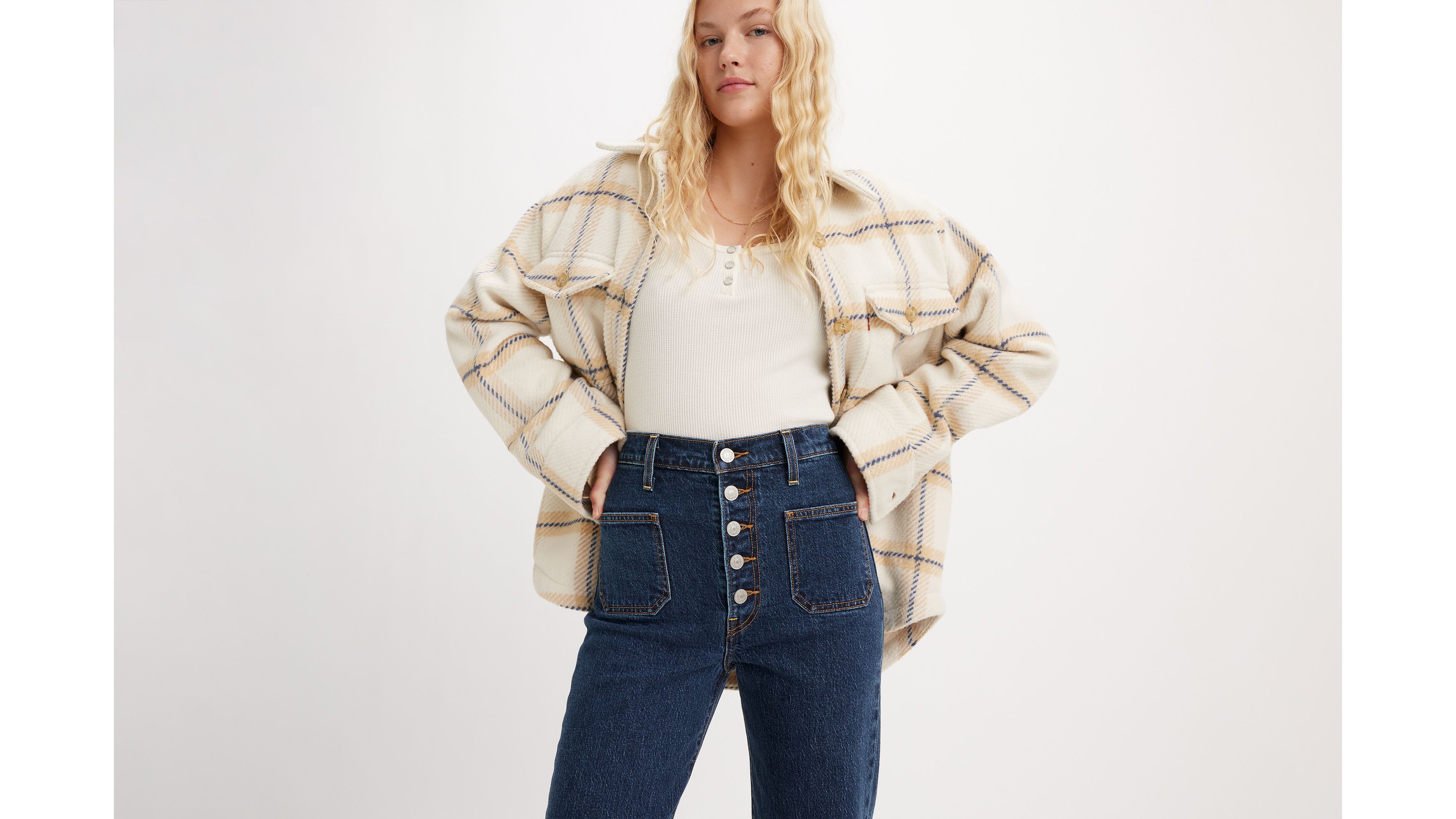 Ribcage Straight Patch Pocket Women's Jeans - Dark Wash | Levi's® US