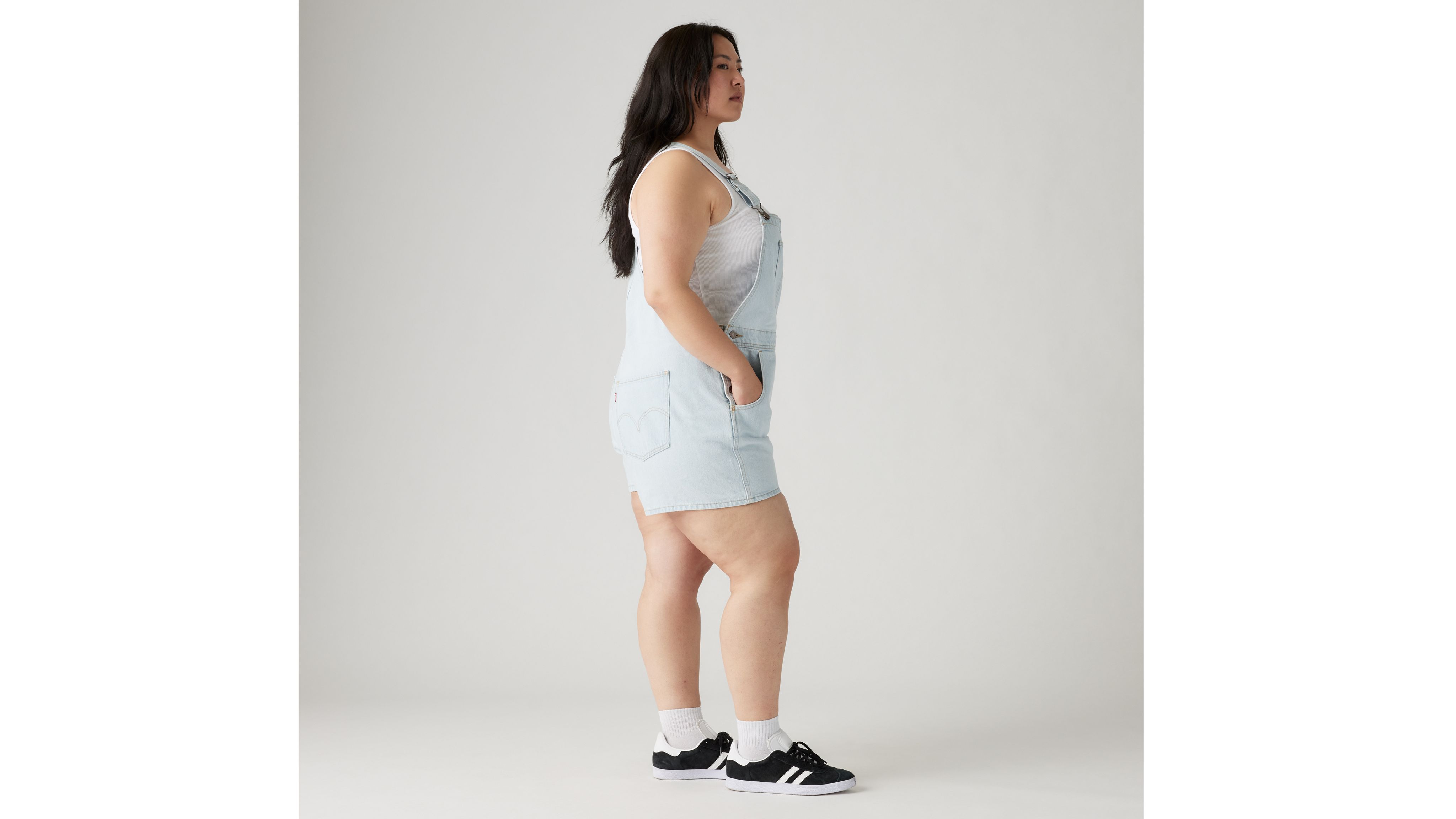 Vintage Women's Shortalls (plus Size) - Light Wash | Levi's® US