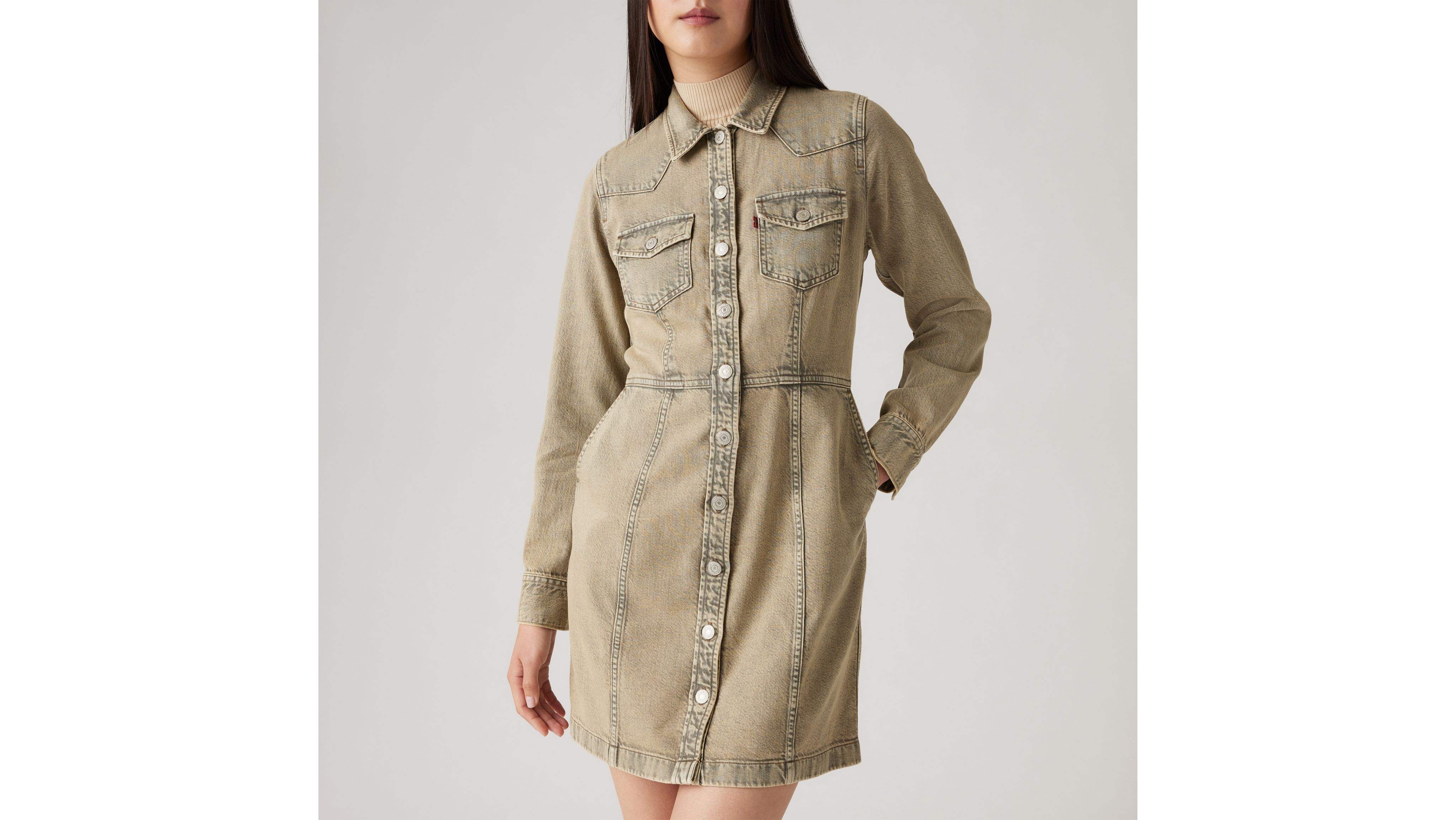 Flynn Western Klänning - Khaki | Levi's® SE