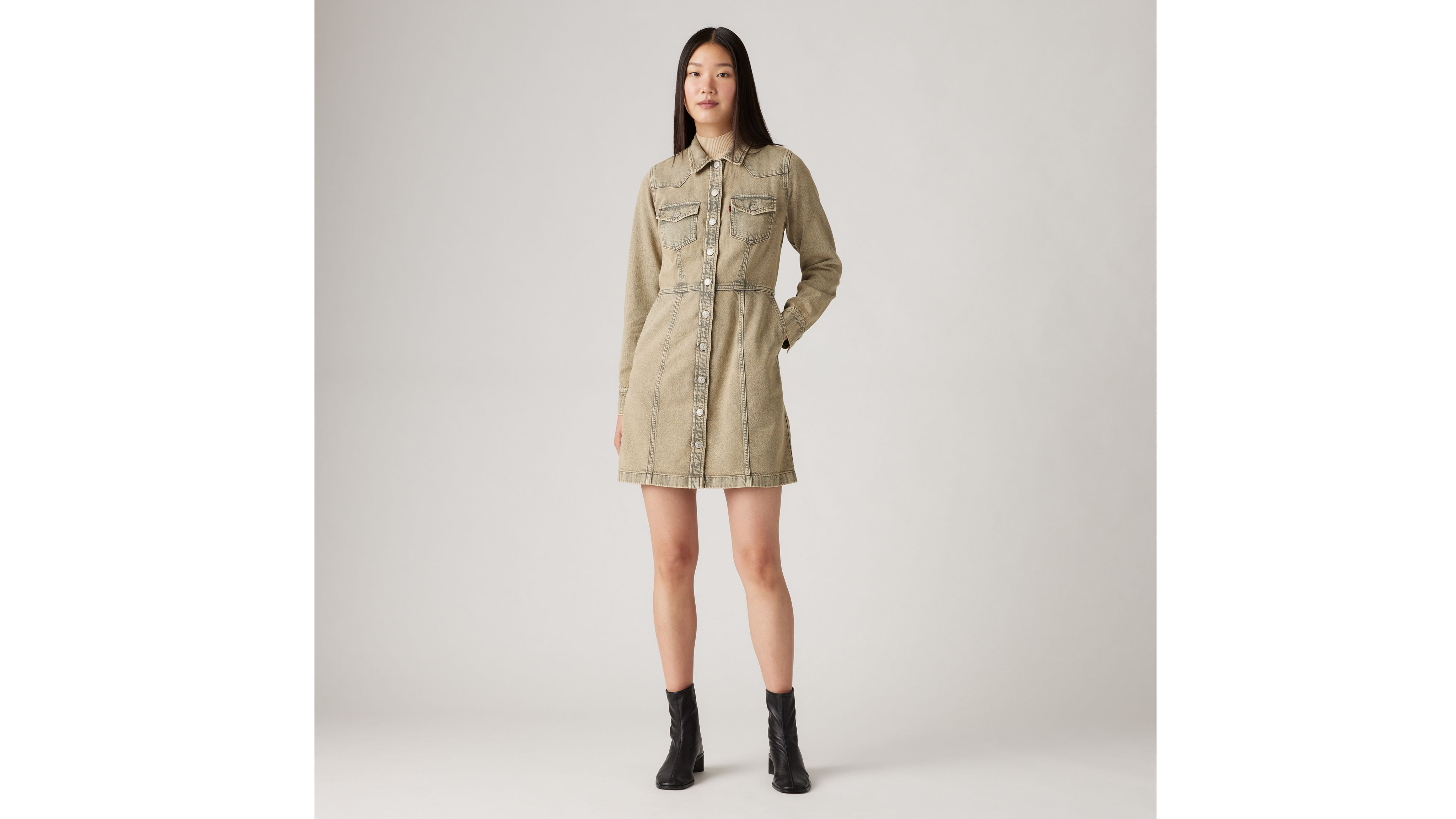 Flynn Western Klänning - Khaki | Levi's® SE