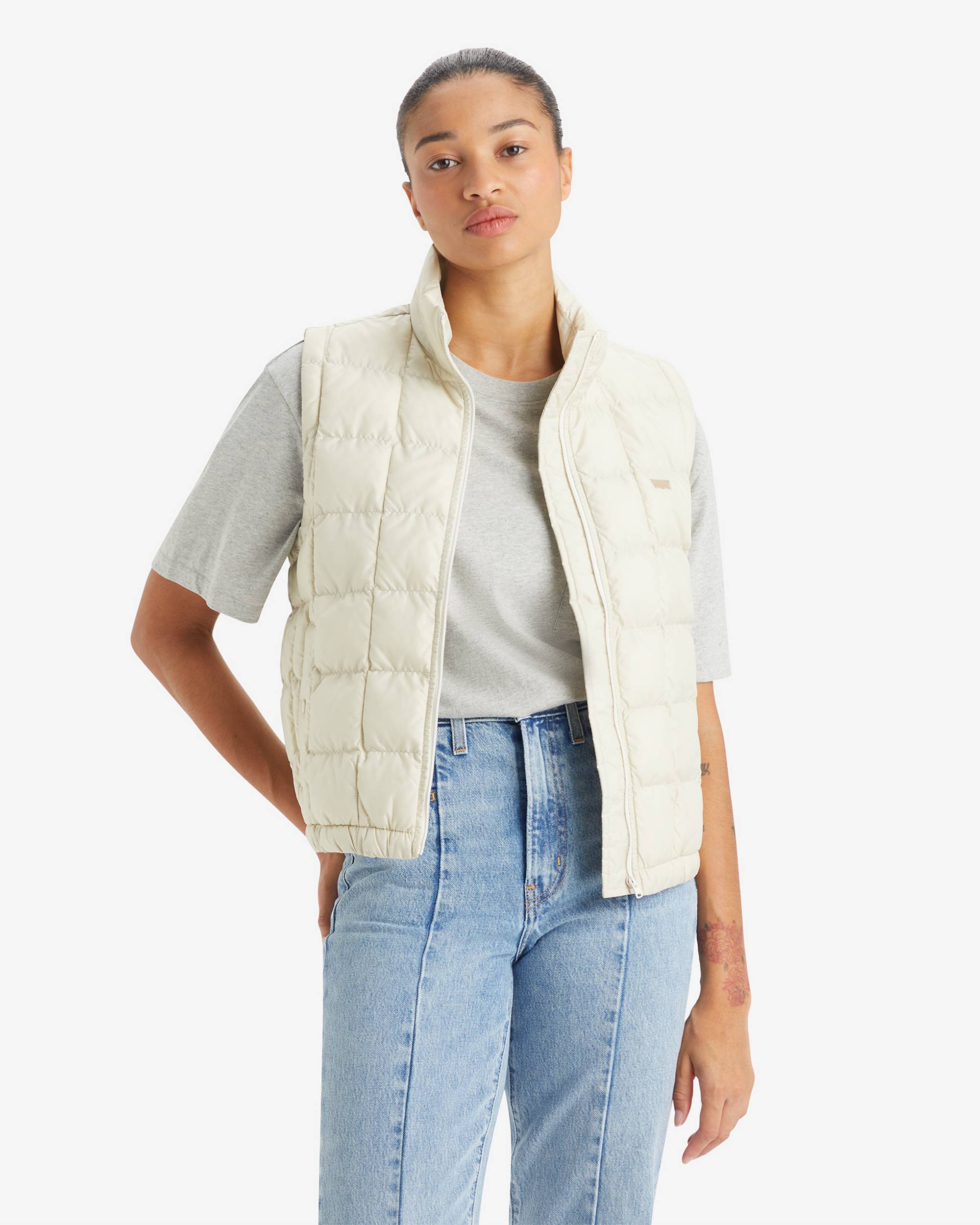 Briar Puffer Vest - Beige | Levi's® PL Briar Puffer Vest - Beige | Levi's® PL