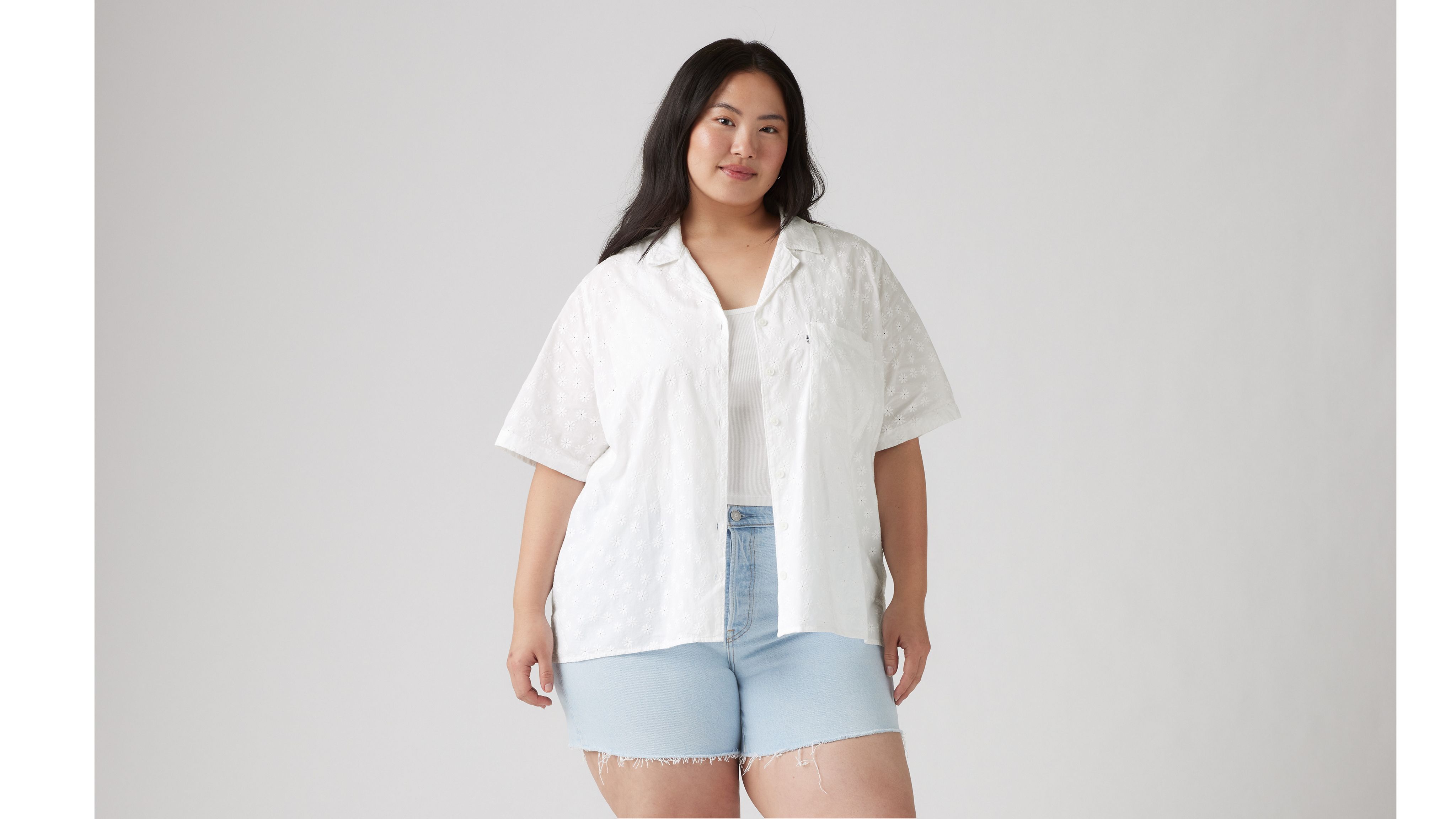 Joyce Resort Shirt (plus Size) - White | Levi's® XK