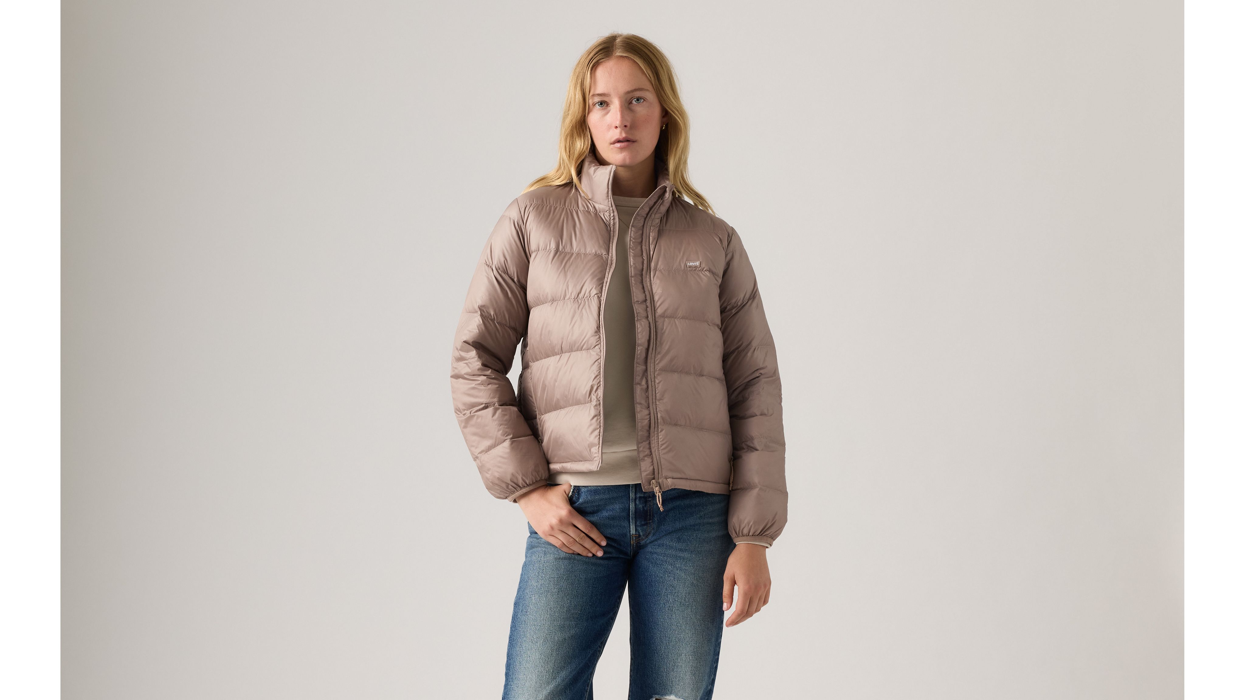 Willa Down Packable Jacket - Neutral | Levi's® GB