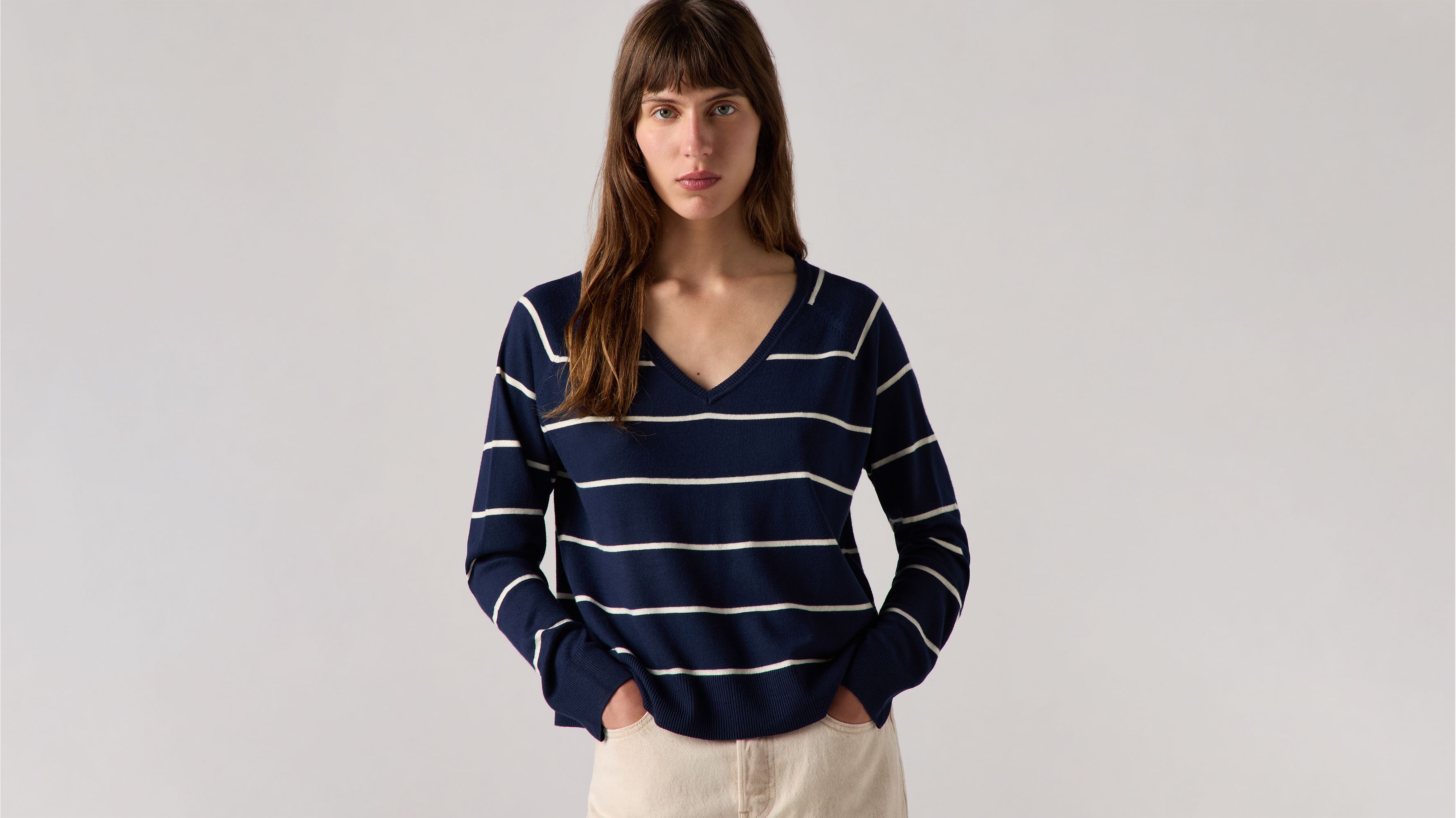 Pull-over Col Rond Maille Côtelée - Violet | Levi's® FR