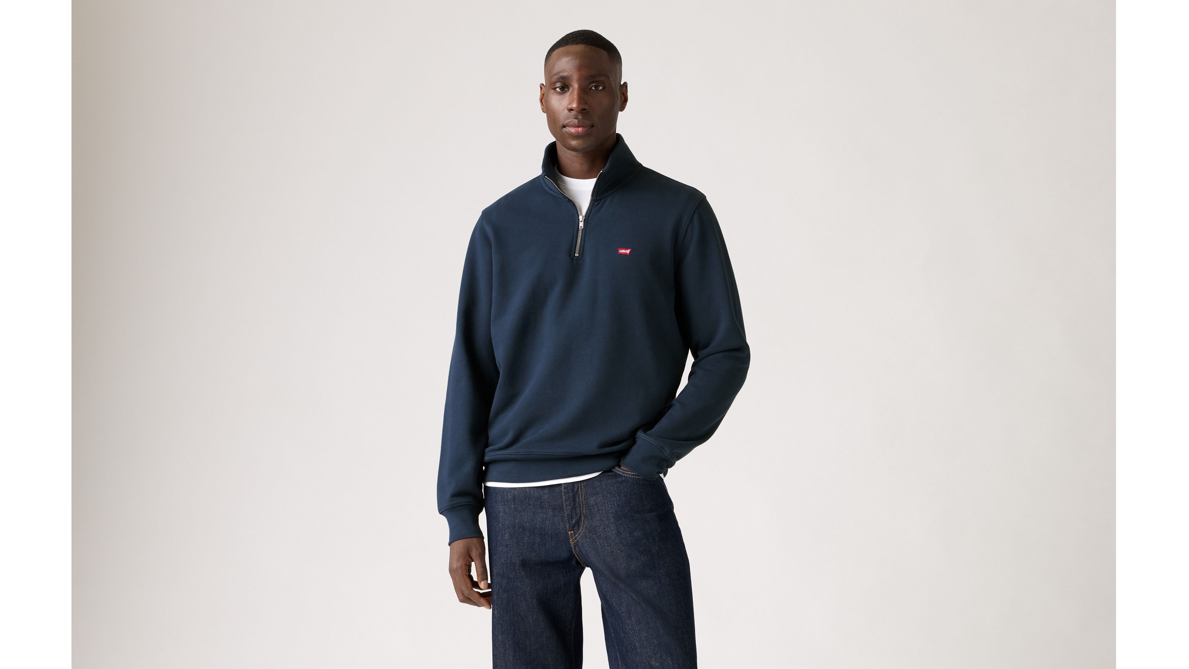 Original Housemark Quarter-zip Pullover - Blue | Levi's® NO