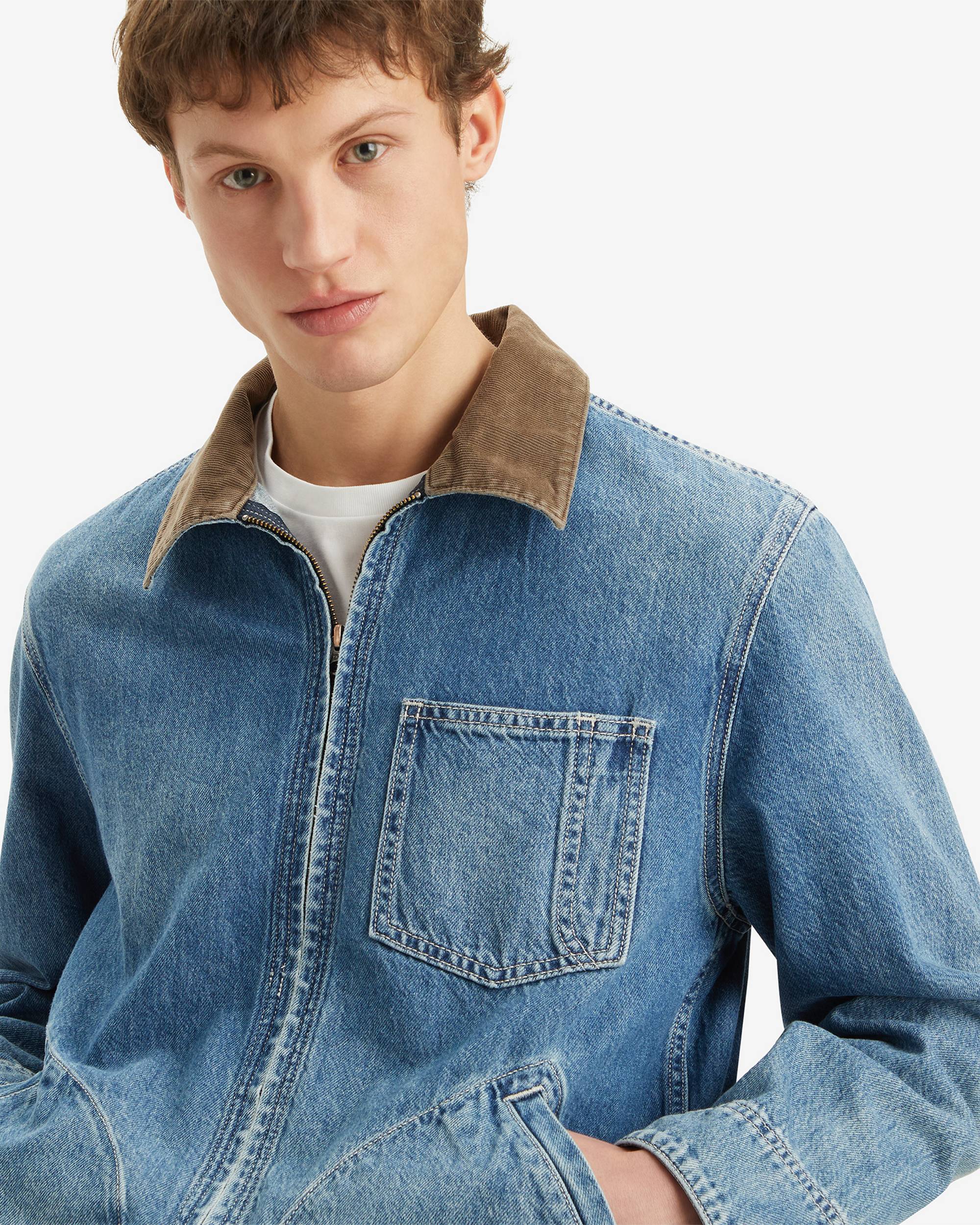 Full-zip Mechanics Trucker Jacker - Blue | Levi's® XK Full-zip Mechanics Trucker Jacker - Blue | Levi's® XK