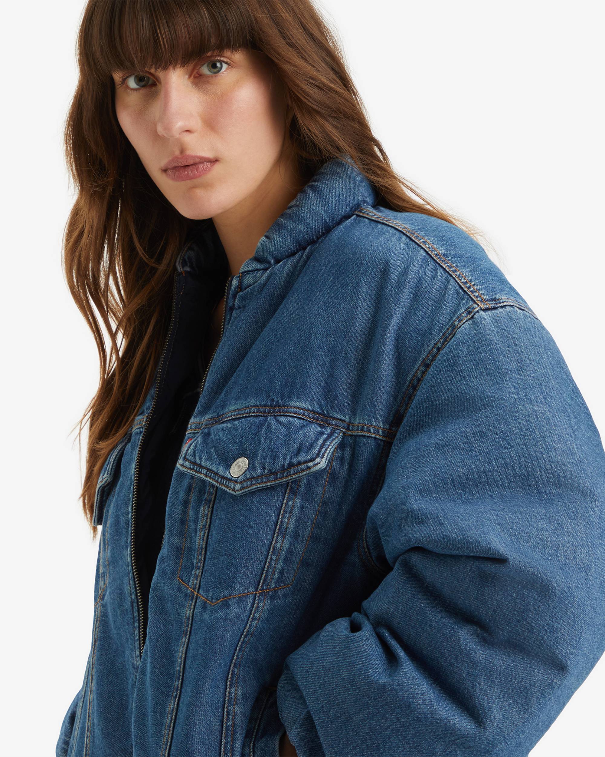 90s Padded Trucker Jacket - Medium Wash | Levi's® US 90s Padded Trucker Jacket - Medium Wash | Levi's® US