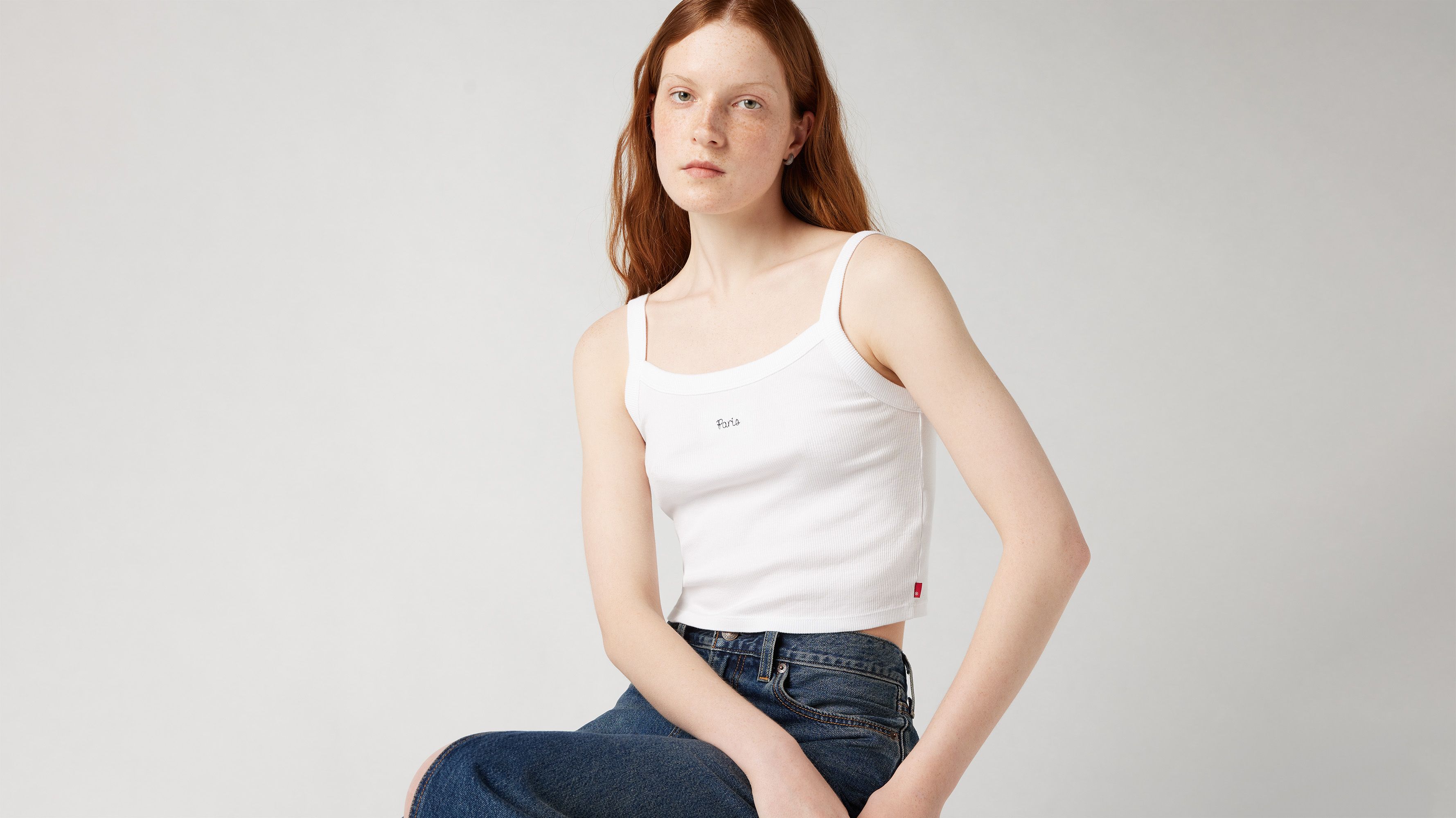 Essential Sportigt Linne Med Tryck - Vit | Levi's® SE